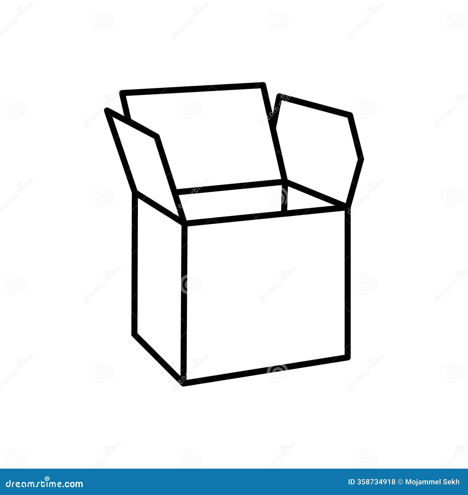 Simple Box Outline: Versatile Vector Graphic Icon Stock Vector ...