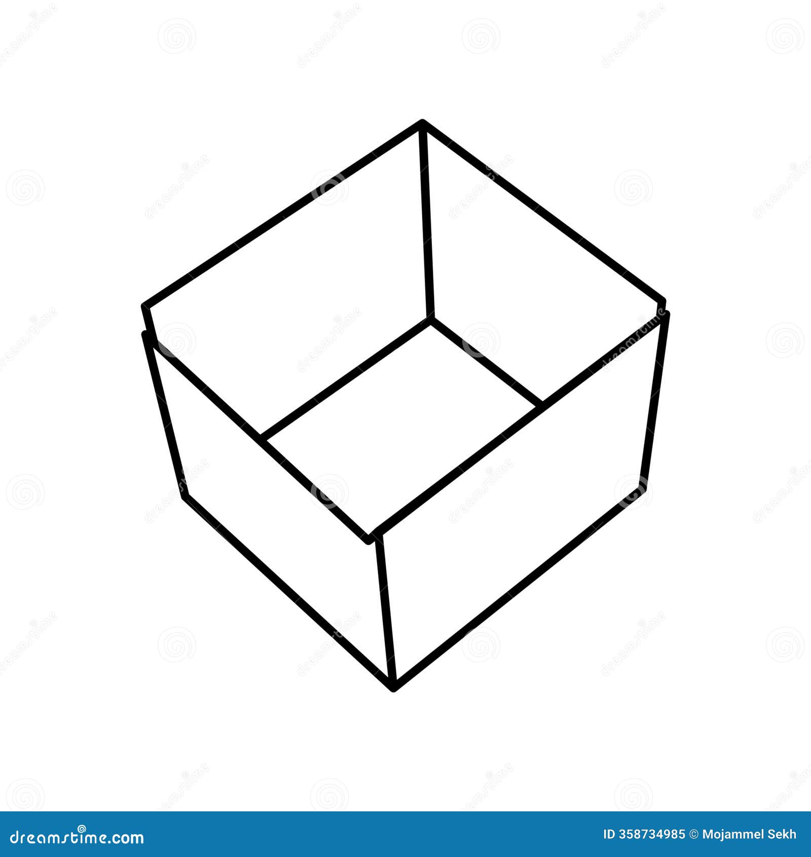 Simple Box Outline: Versatile Vector Graphic Icon Stock Vector ...