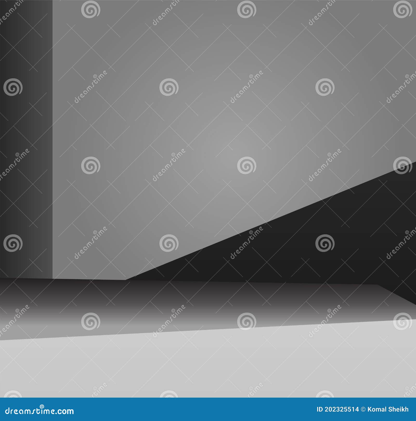 Simple Box Place in the Room Abstract Background Mockup Design ...