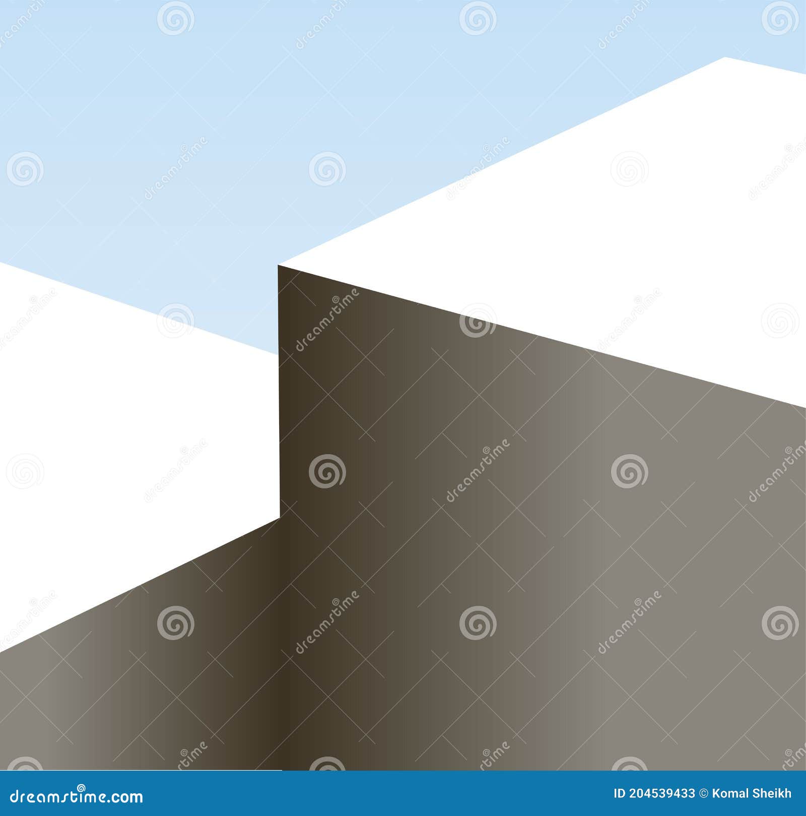 Simple Box Place in the Room Abstract Background Mockup Design ...