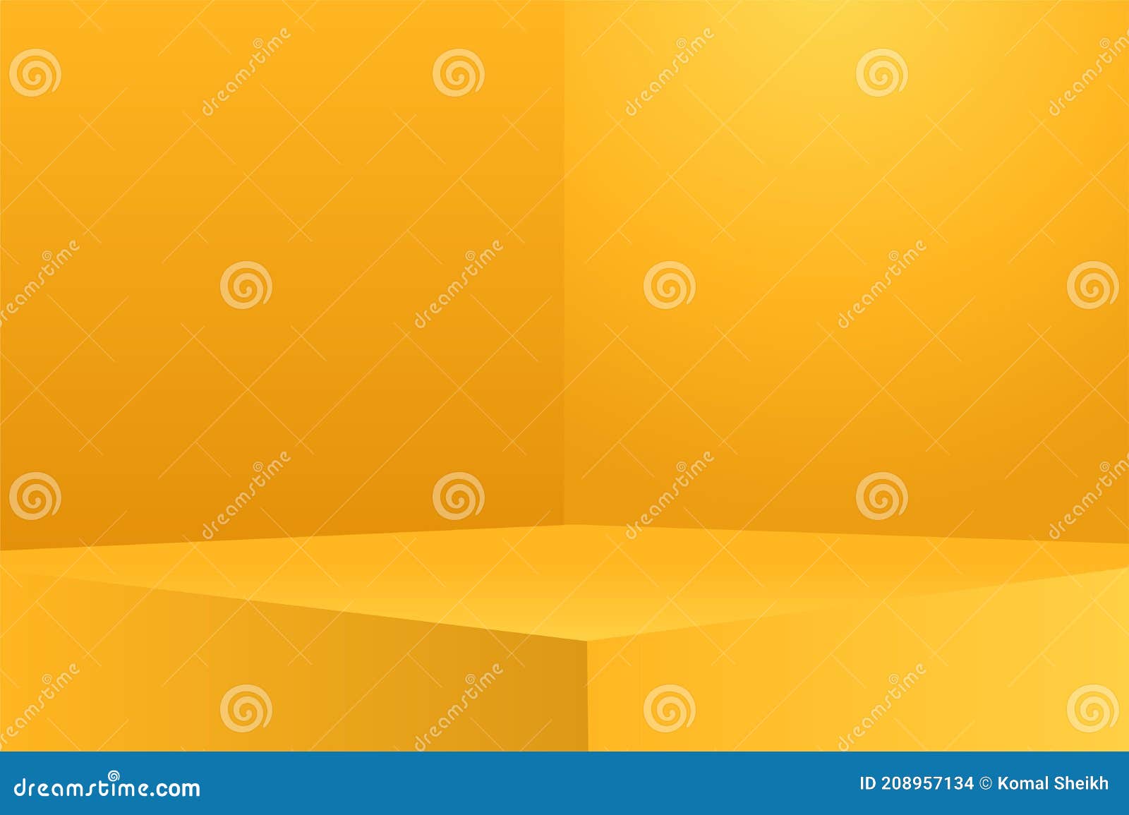 Simple Box Place in the Room Abstract Background Mockup Design ...