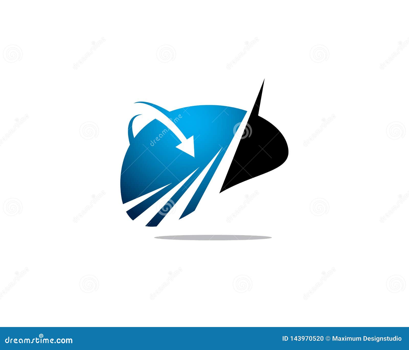Rotating Arrow Icon. Circular Arrow Symbol. Black Vector Design. Cycle ...