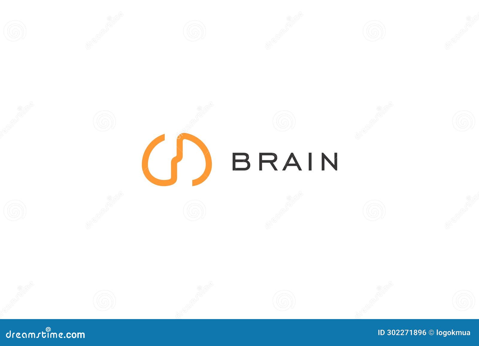 Simple Brain in Template Logo Design Solution Stock Vector ...