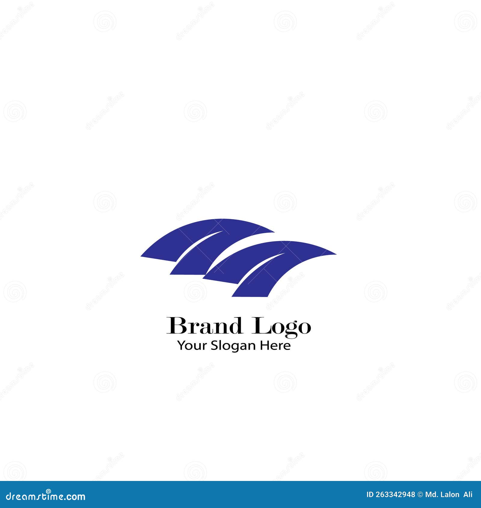 Simple Brand Logo stock vector. Illustration of circle - 263342948