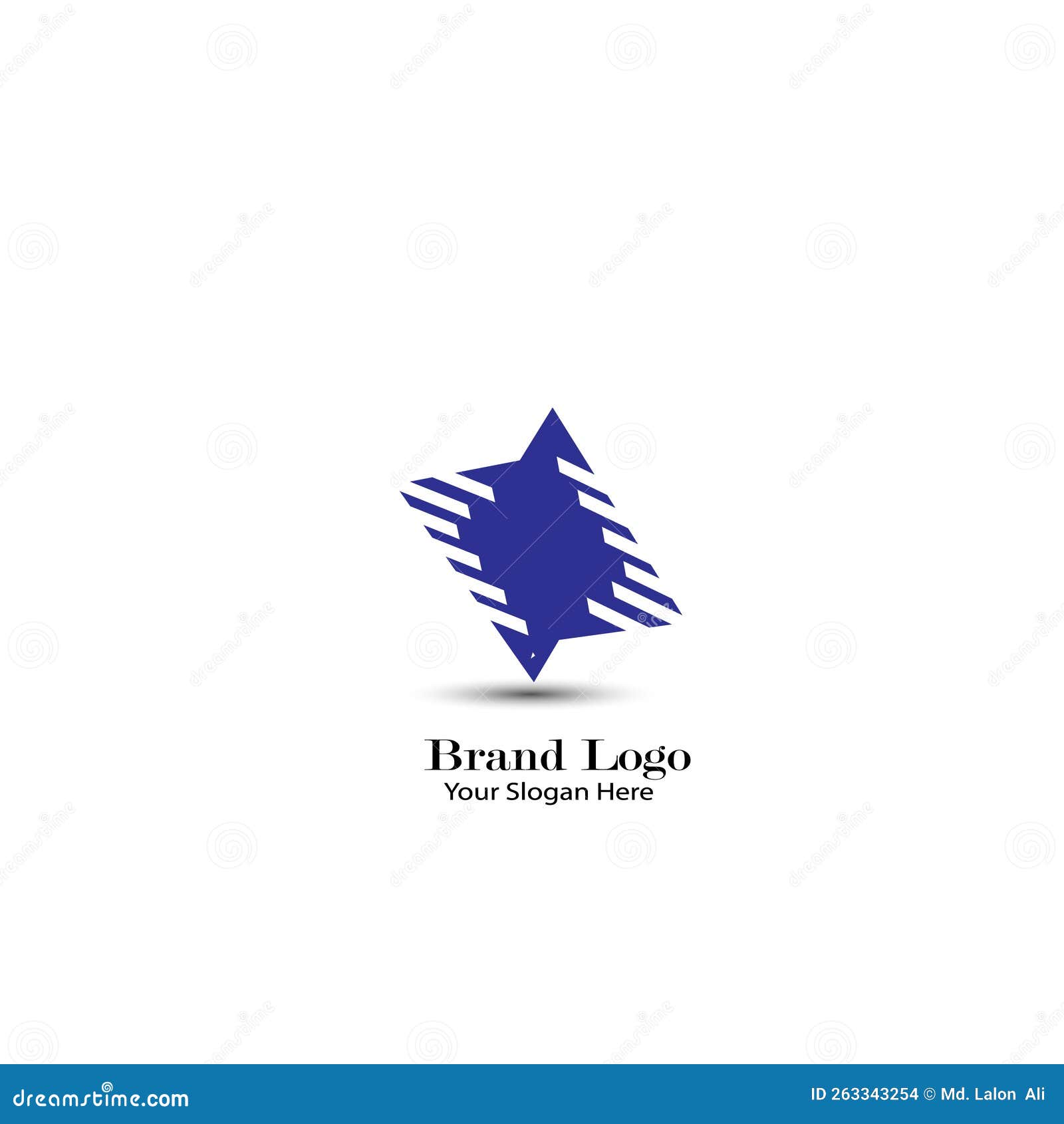 Simple Brand Logo stock vector. Illustration of drawing - 263343254