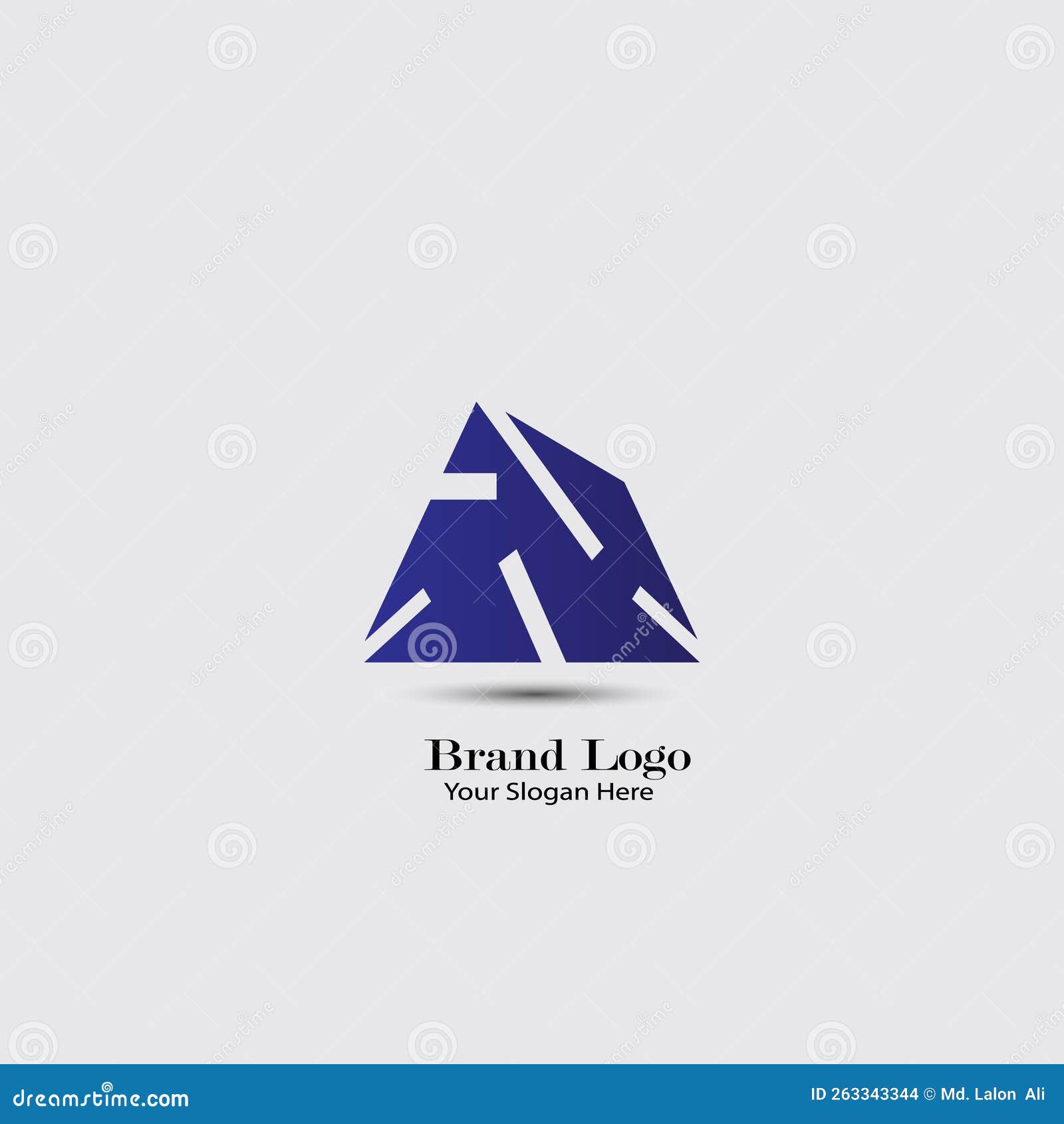 Simple Brand Logo stock vector. Illustration of templates - 263343344