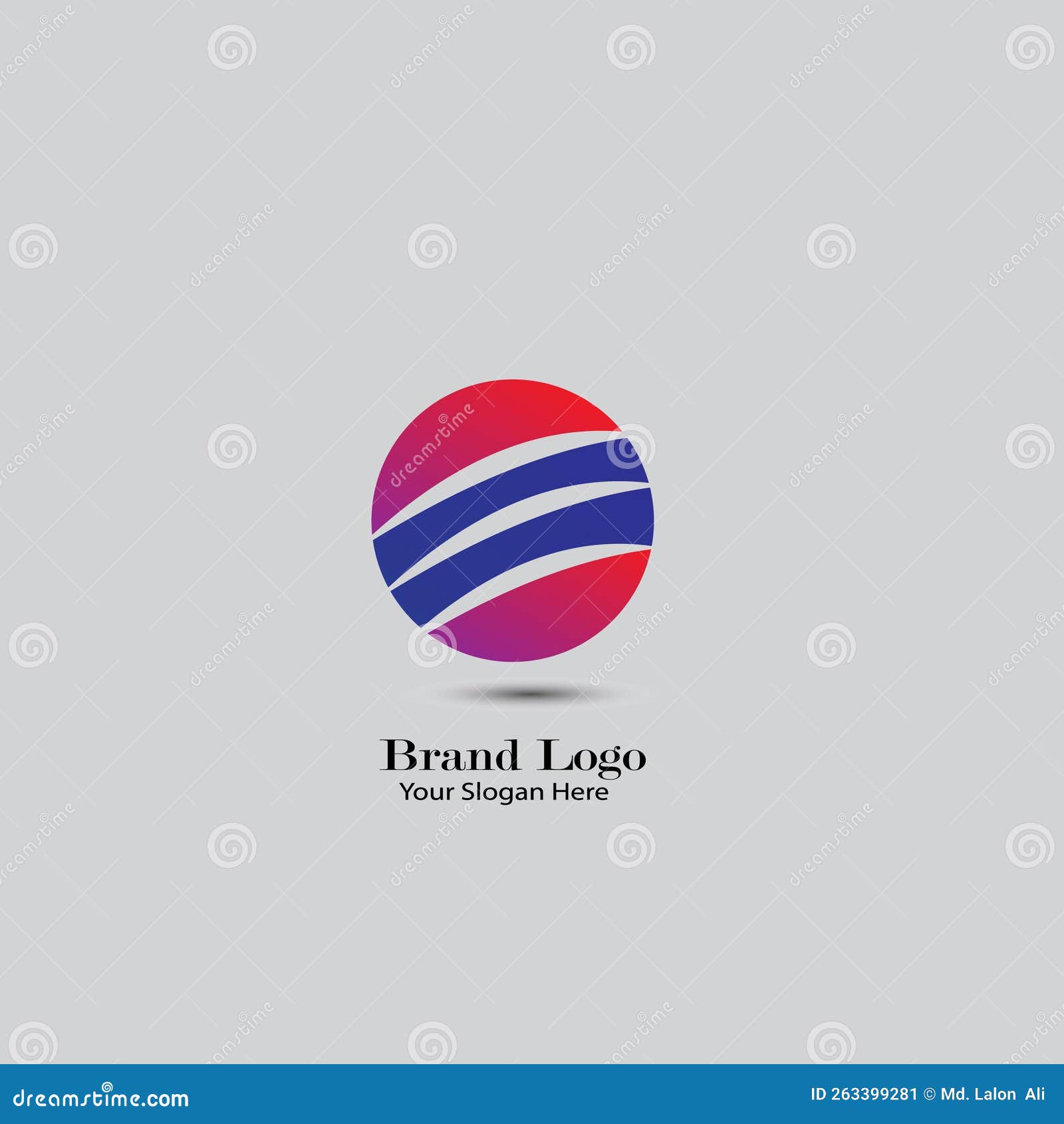 Simple Brand Logo stock vector. Illustration of beautifully - 263399281