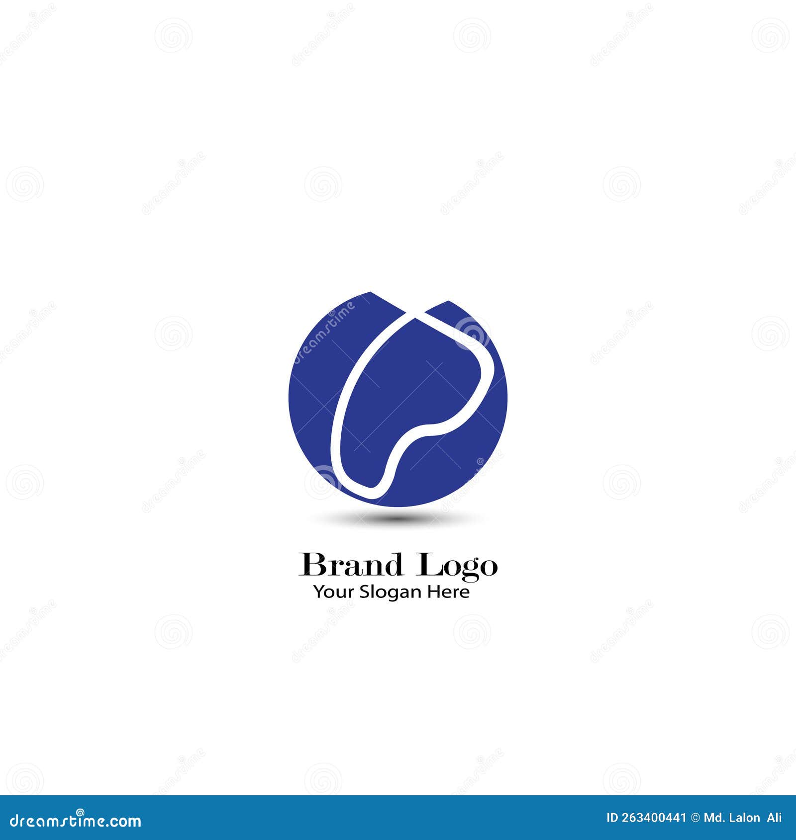 Simple Brand Logo stock vector. Illustration of advertising - 263400441