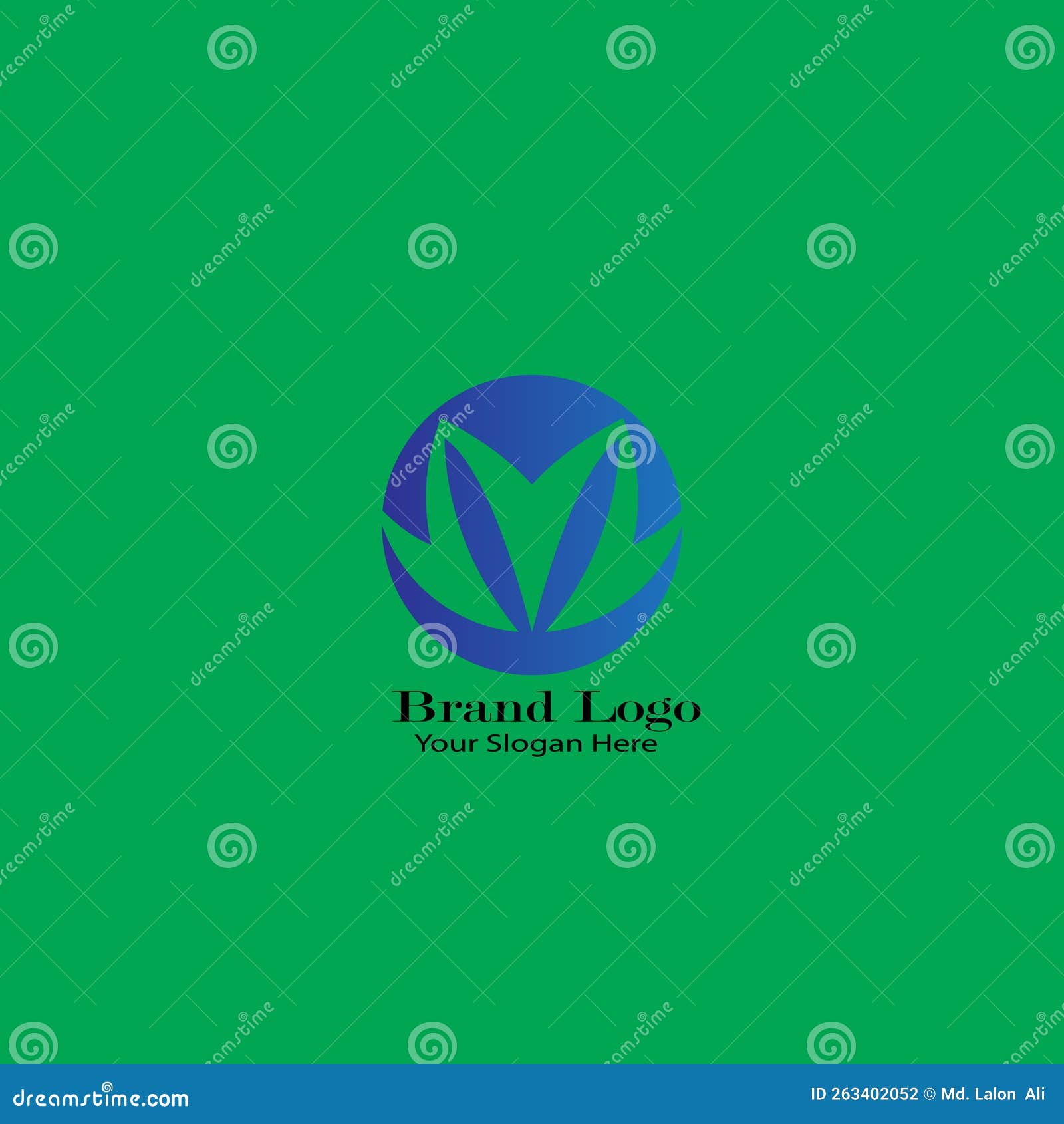 Simple Brand Logo stock vector. Illustration of brand - 263402052