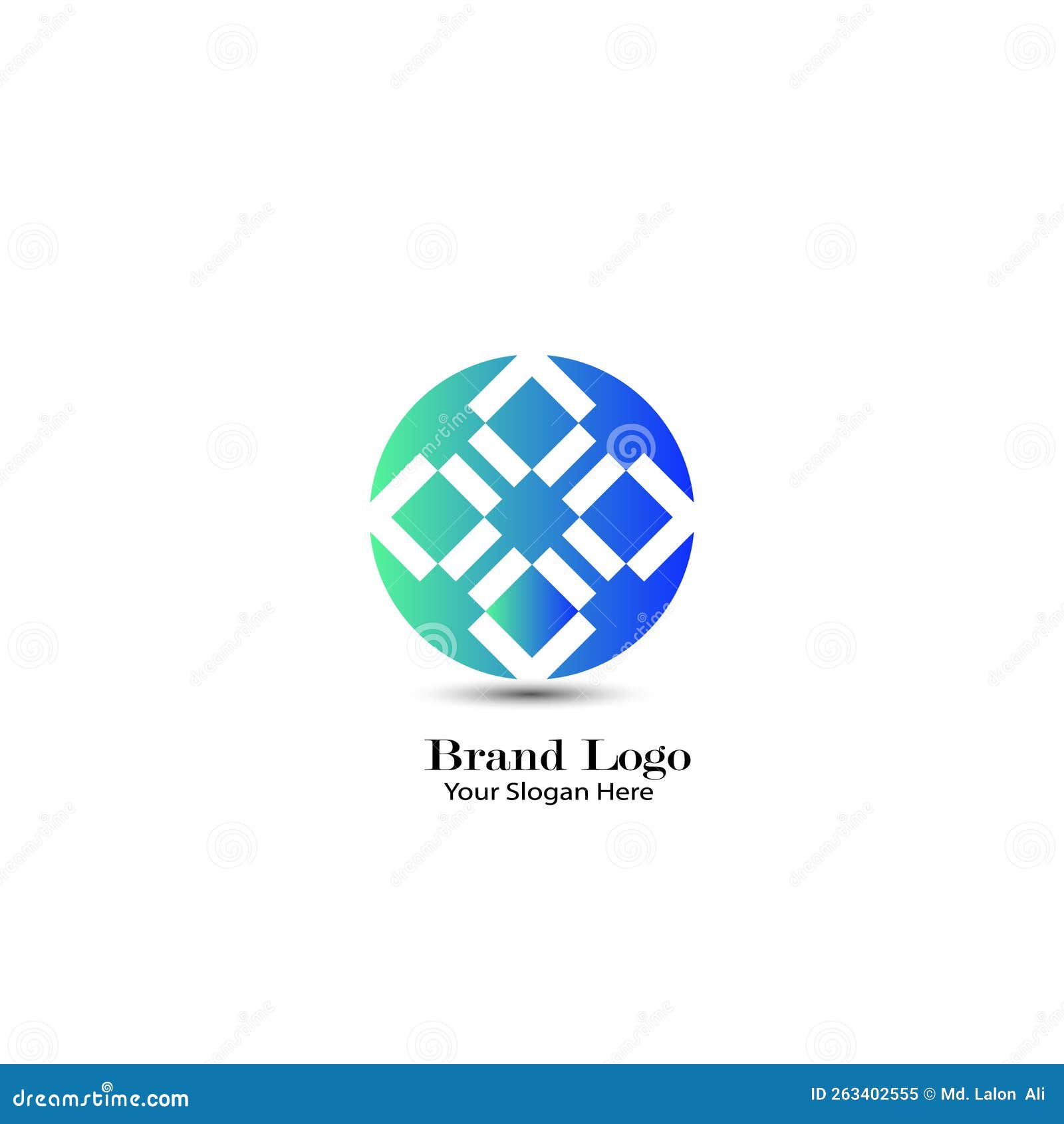 Simple Brand Logo stock vector. Illustration of graphic - 263402555