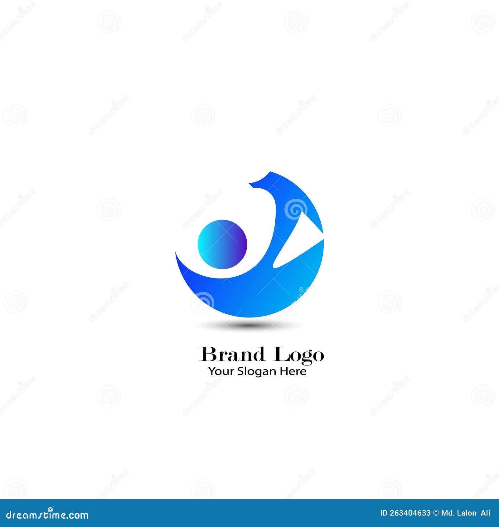 Simple Brand Logo stock vector. Illustration of icon - 263404633