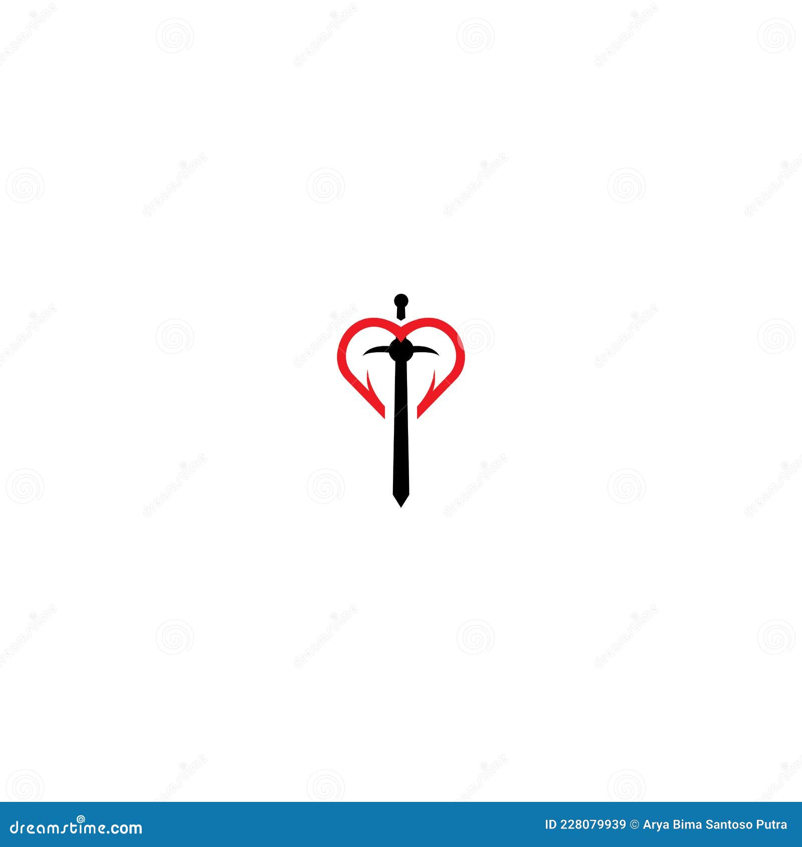 Simple Brave Sword Vector Logo Stock Photography | CartoonDealer.com ...