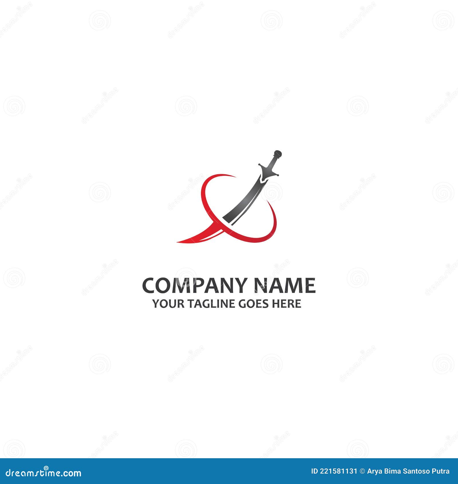 Simple Brave Sword Vector Logo Stock Vector - Illustration of fantasy ...