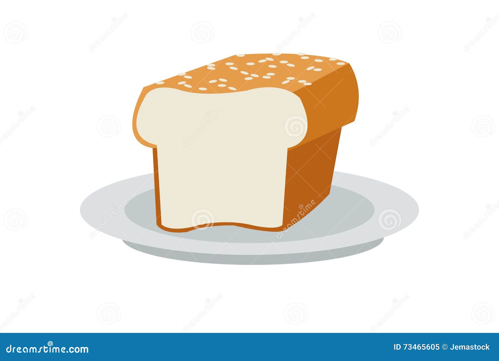 Simple bread icon stock illustration. Illustration of dinner - 73465605