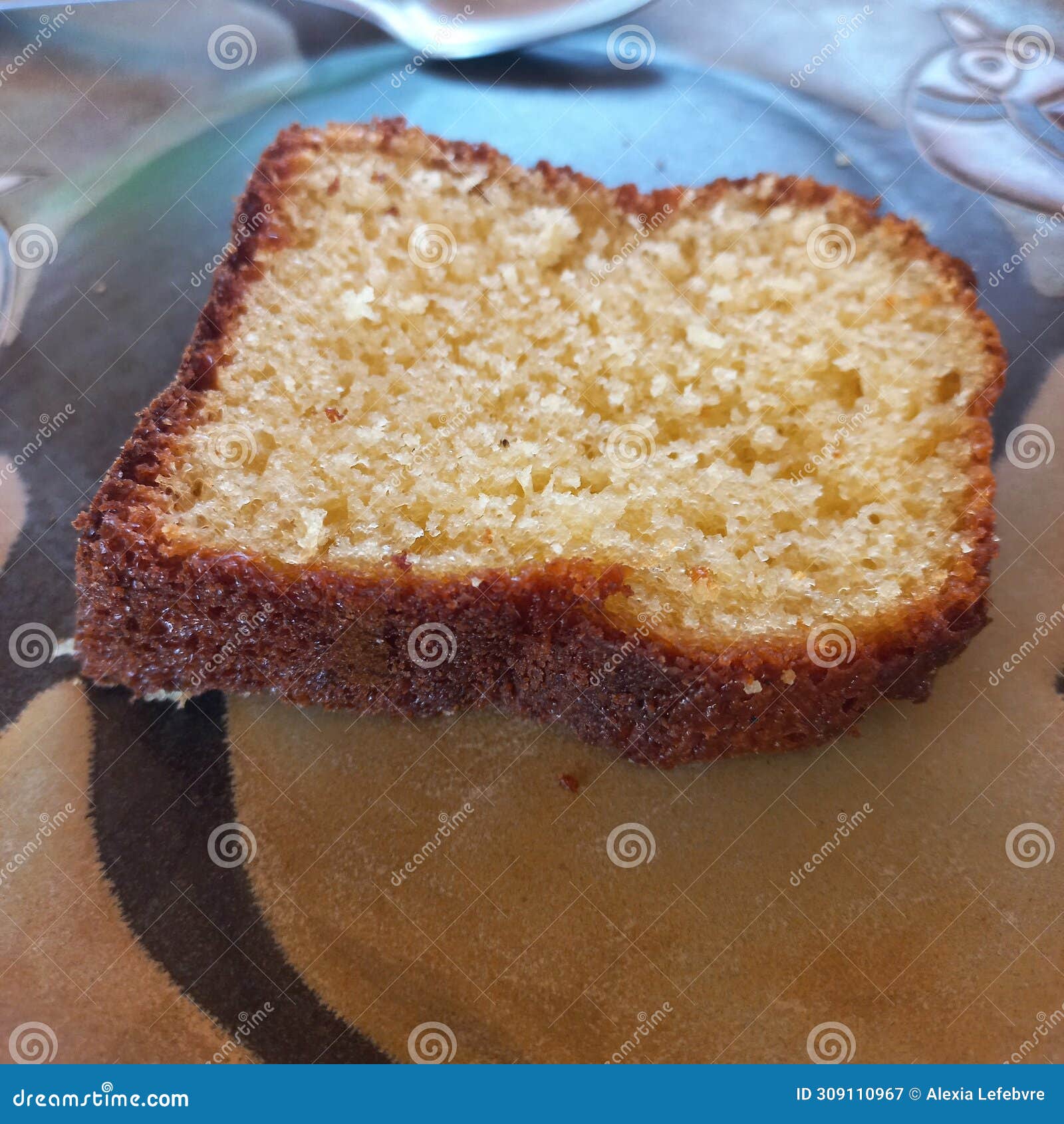 Simple Breakfast Pound Cake Pastry Stock Image - Image of breakfast ...