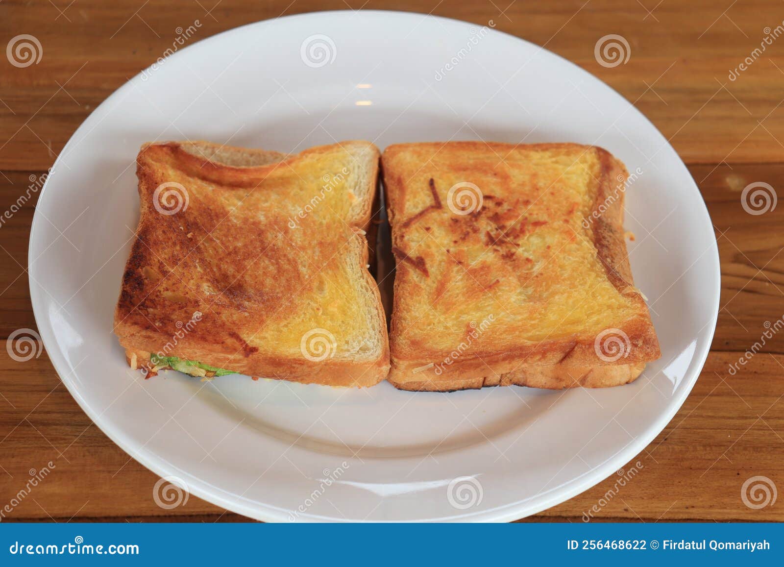 Simple Breakfast, Toasted Bread Stock Photo - Image of snack, dish ...