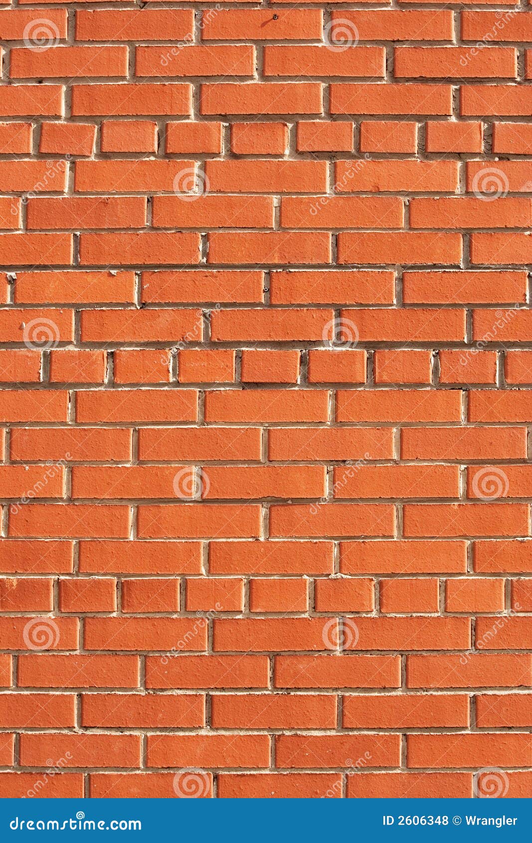 Simple brick wall. stock photo. Image of smooth, colored - 2606348