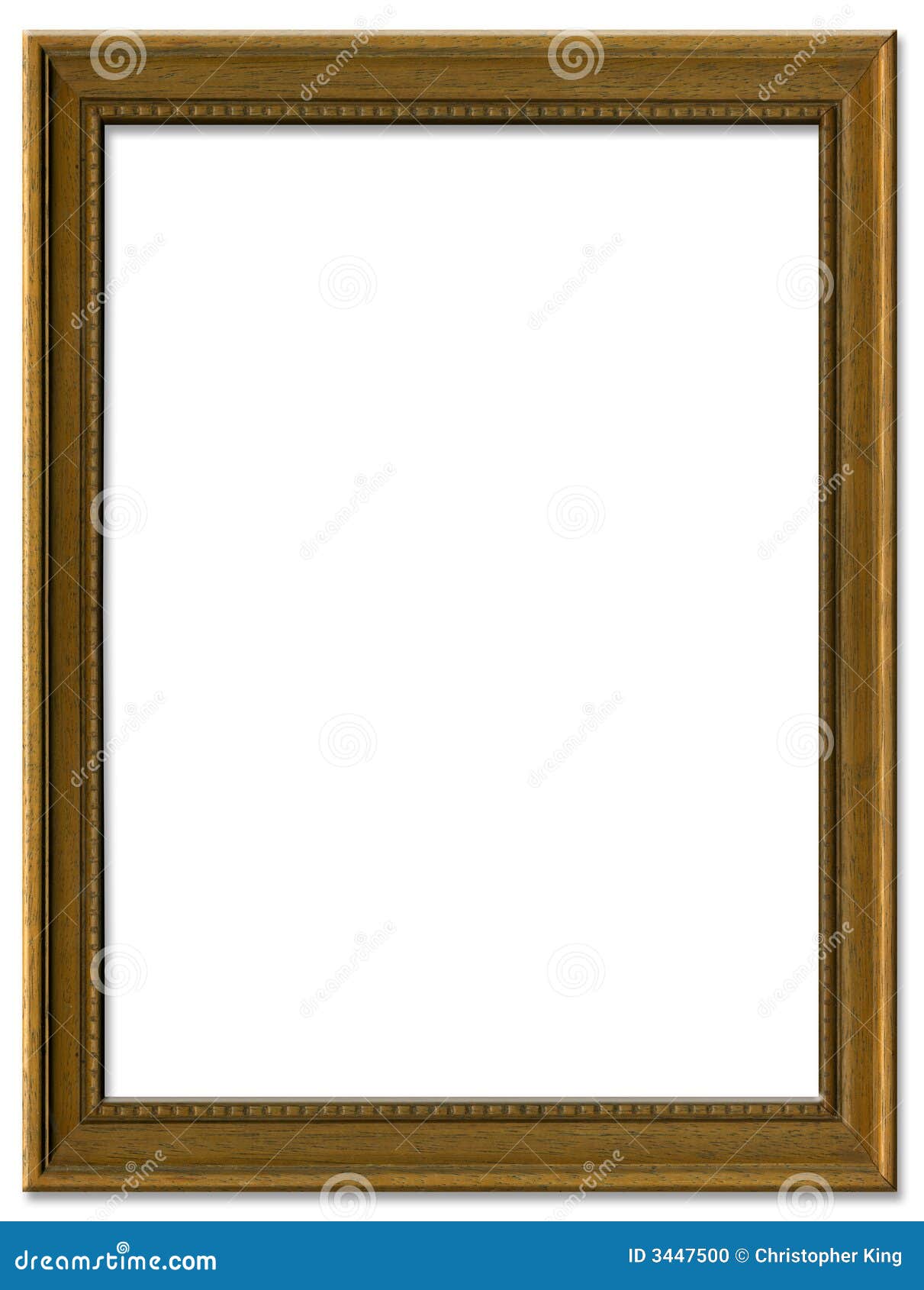 Simple brown picture frame stock photo. Image of empty - 3447500