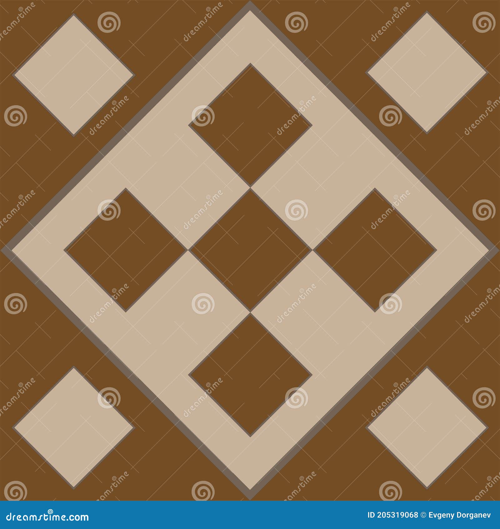 Simple brown tile pattern stock vector. Illustration of digital - 205319068