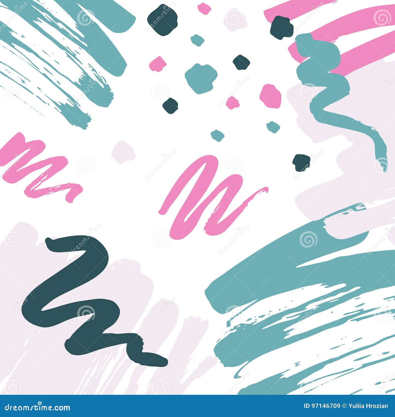 Simple Brush Textured Background Vol.3. Stock Vector - Illustration of ...