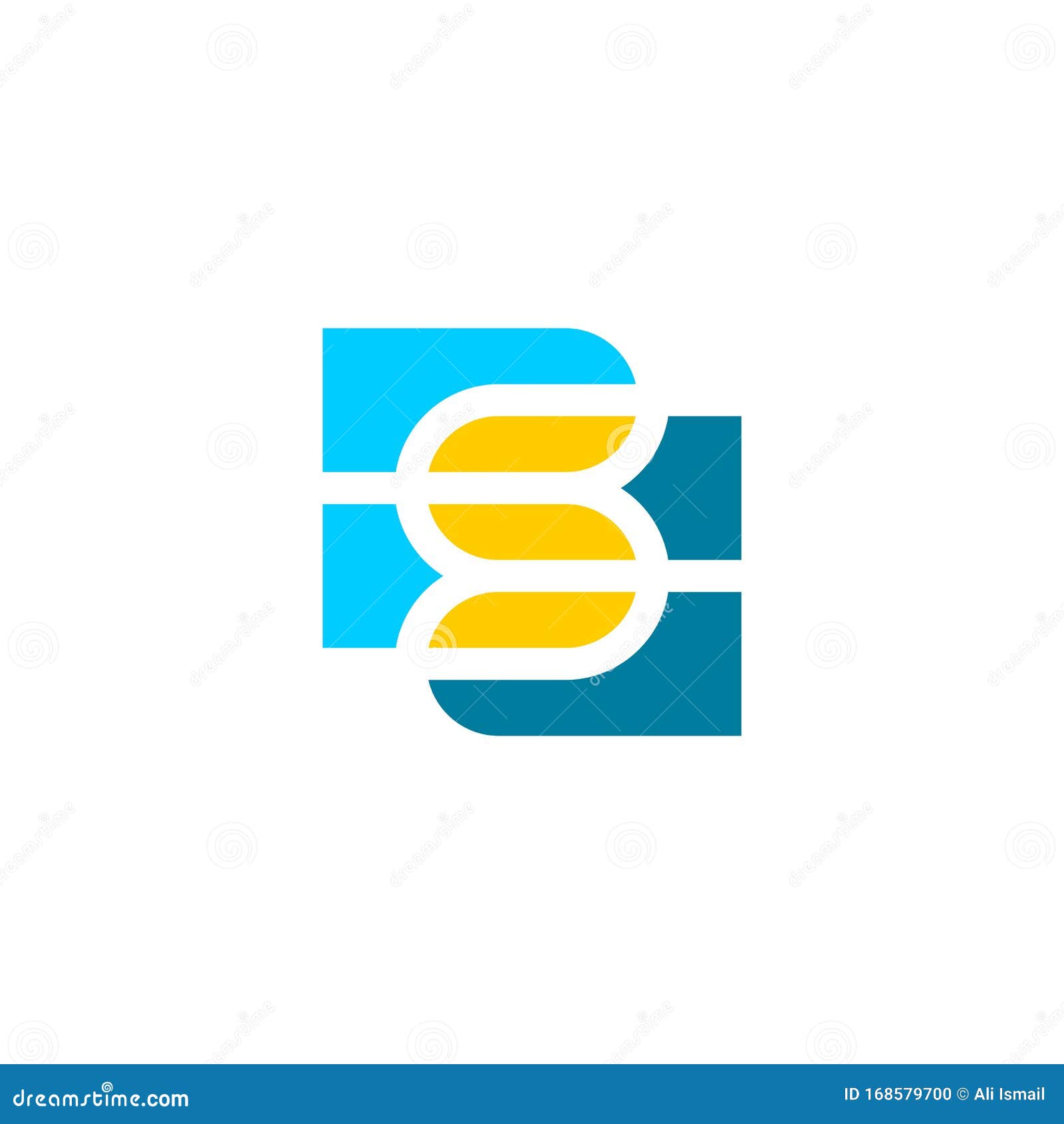 Simple bs / s tech logo stock vector. Illustration of concept - 168579700