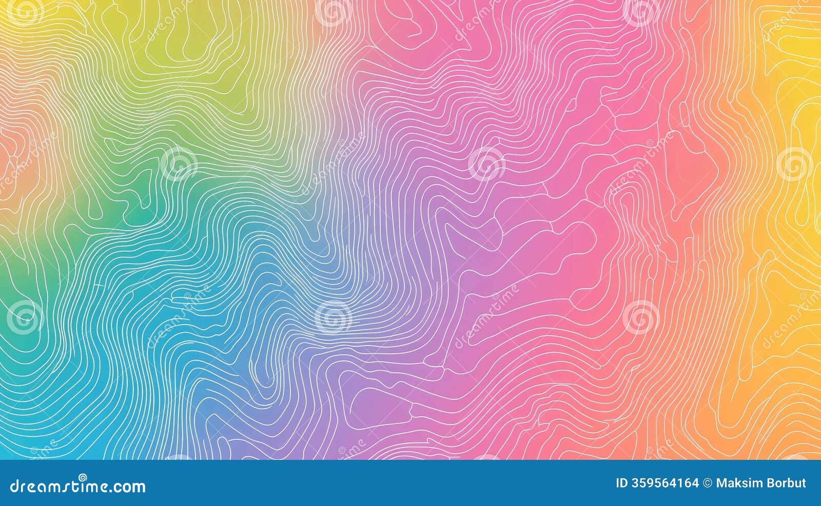 A Simple Bulging Pattern is Portrayed in this Abstract Line Art ...