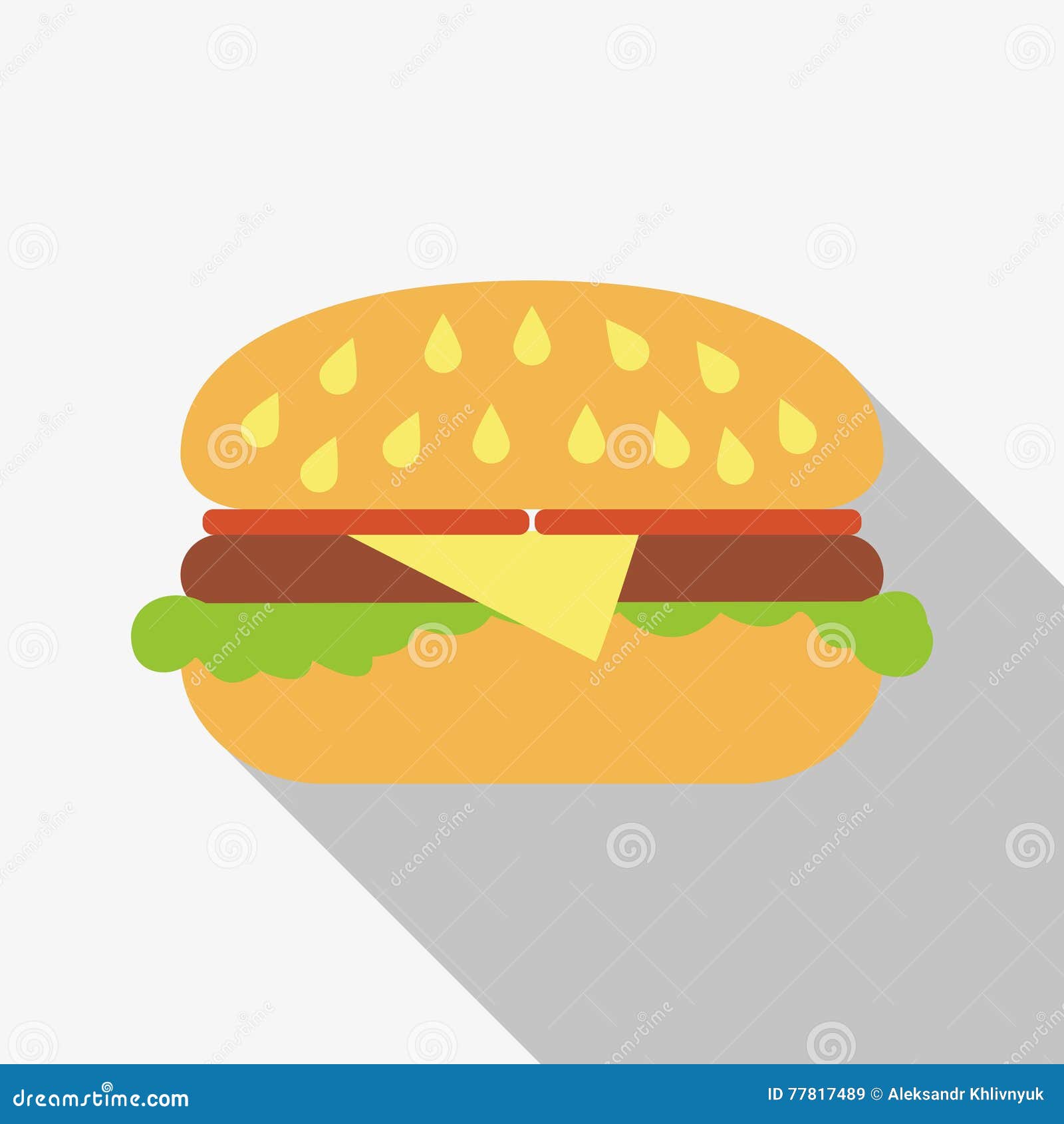 Simple Burger icon stock illustration. Illustration of drink - 77817489