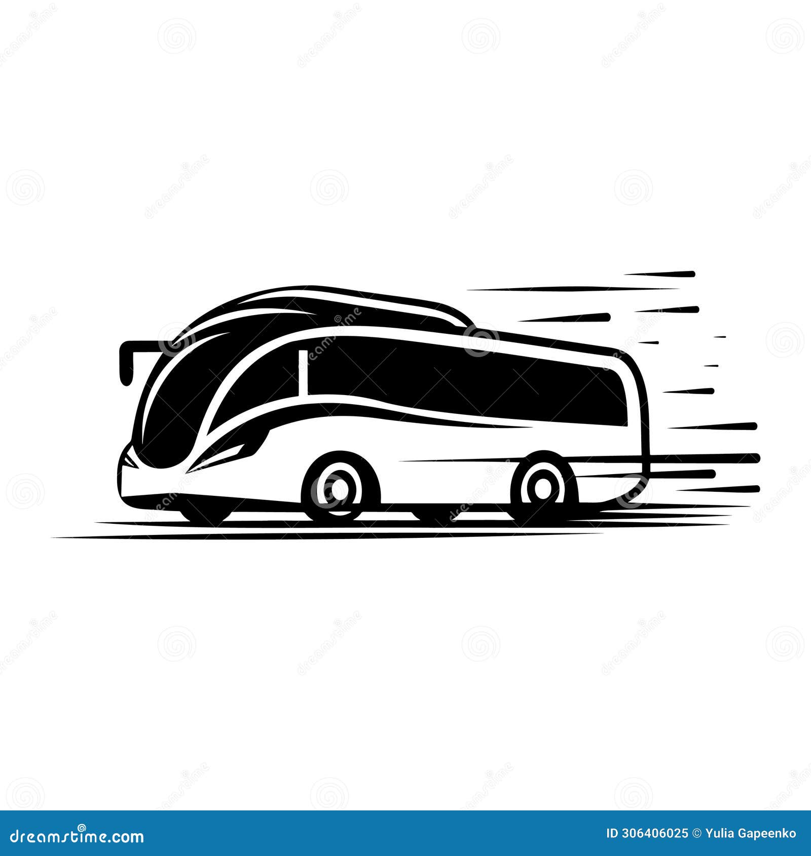Simple Bus Logo. Vector Illustration Stock Vector - Illustration of ...