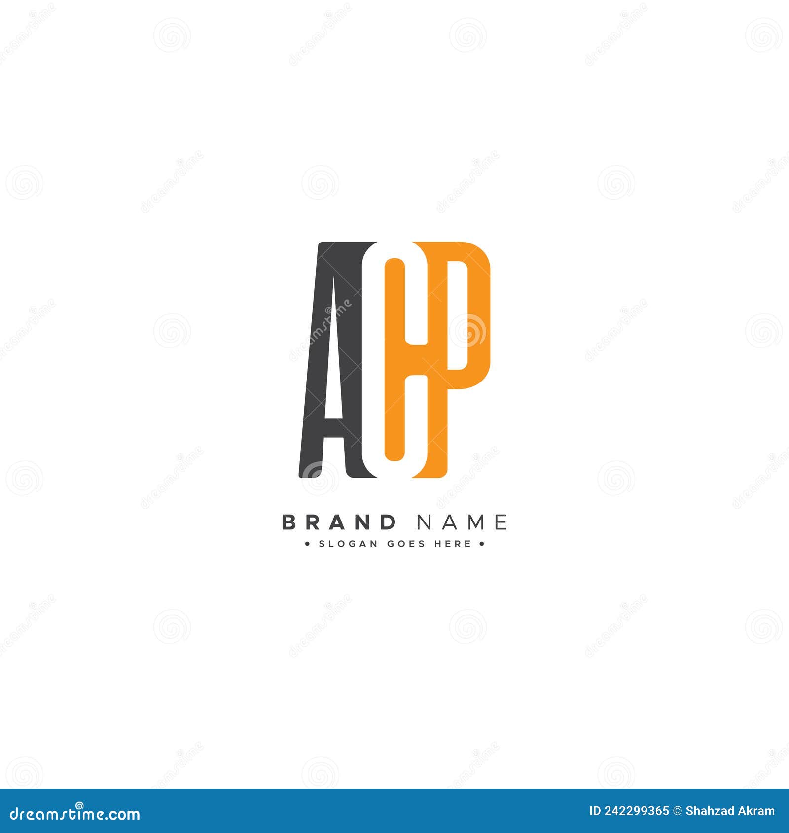 Simple Business Logo For Initial Letter ACP - Alphabet Logo Cartoon ...