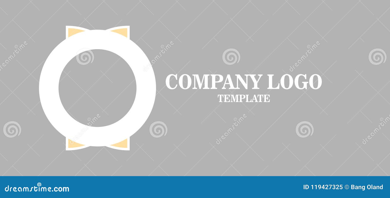 Simple Business Logo Reactangle and Ellipse Modern Vector Stock Vector ...