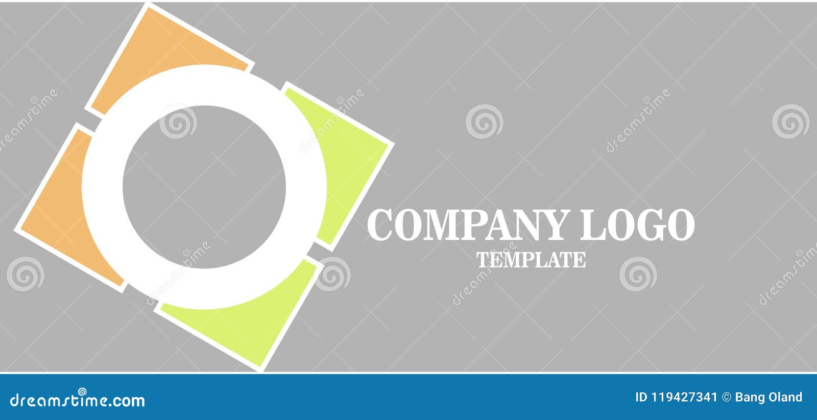 Simple Business Logo Reactangle and Ellipse Modern Vector Stock Vector ...