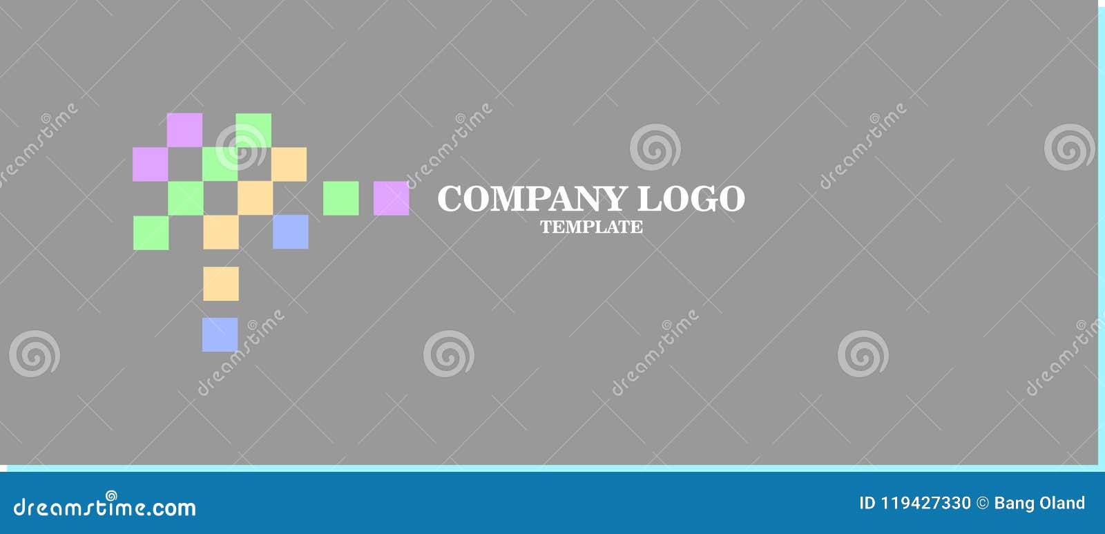 Simple Business Logo Reactangle and Ellipse Modern Vector Stock Vector ...