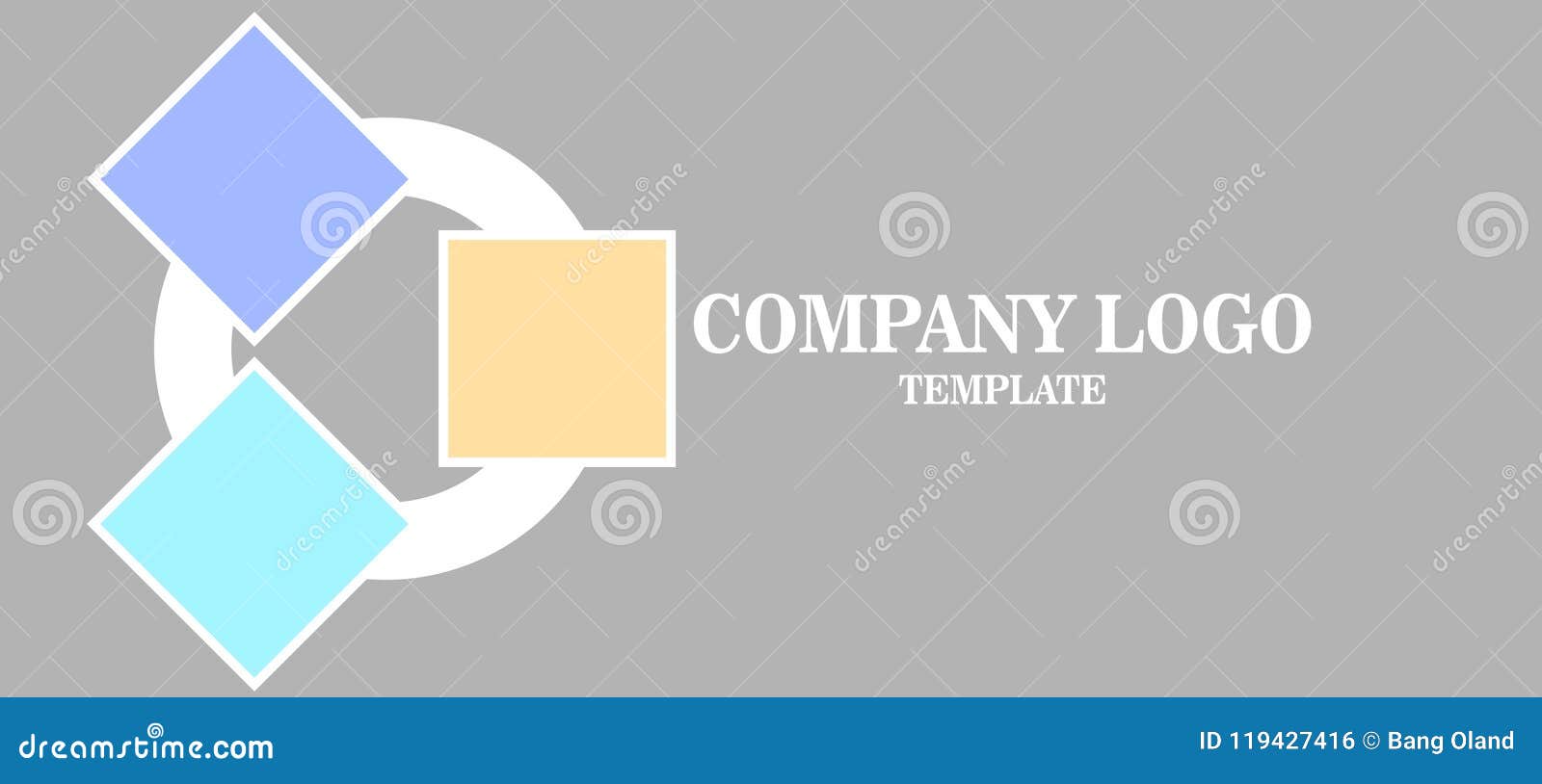 Simple Business Logo Reactangle and Ellipse Modern Vector Stock Vector ...