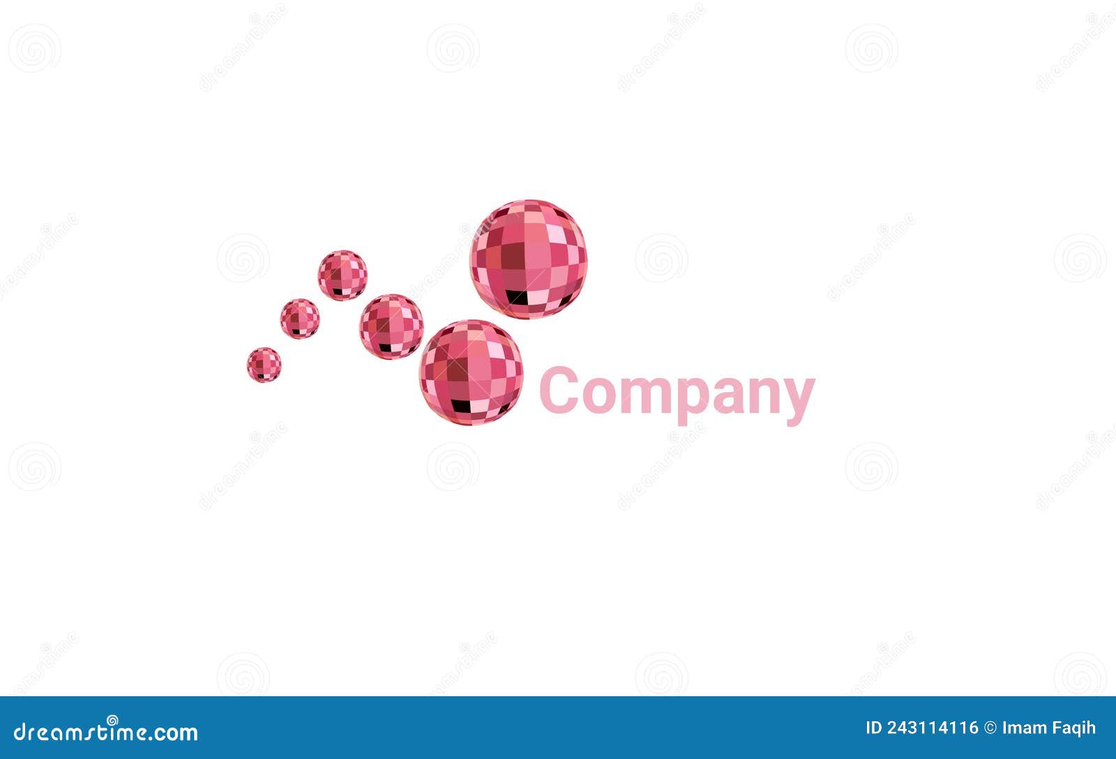 Simple Business Logo Red Ball Stock Illustration - Illustration of ball ...