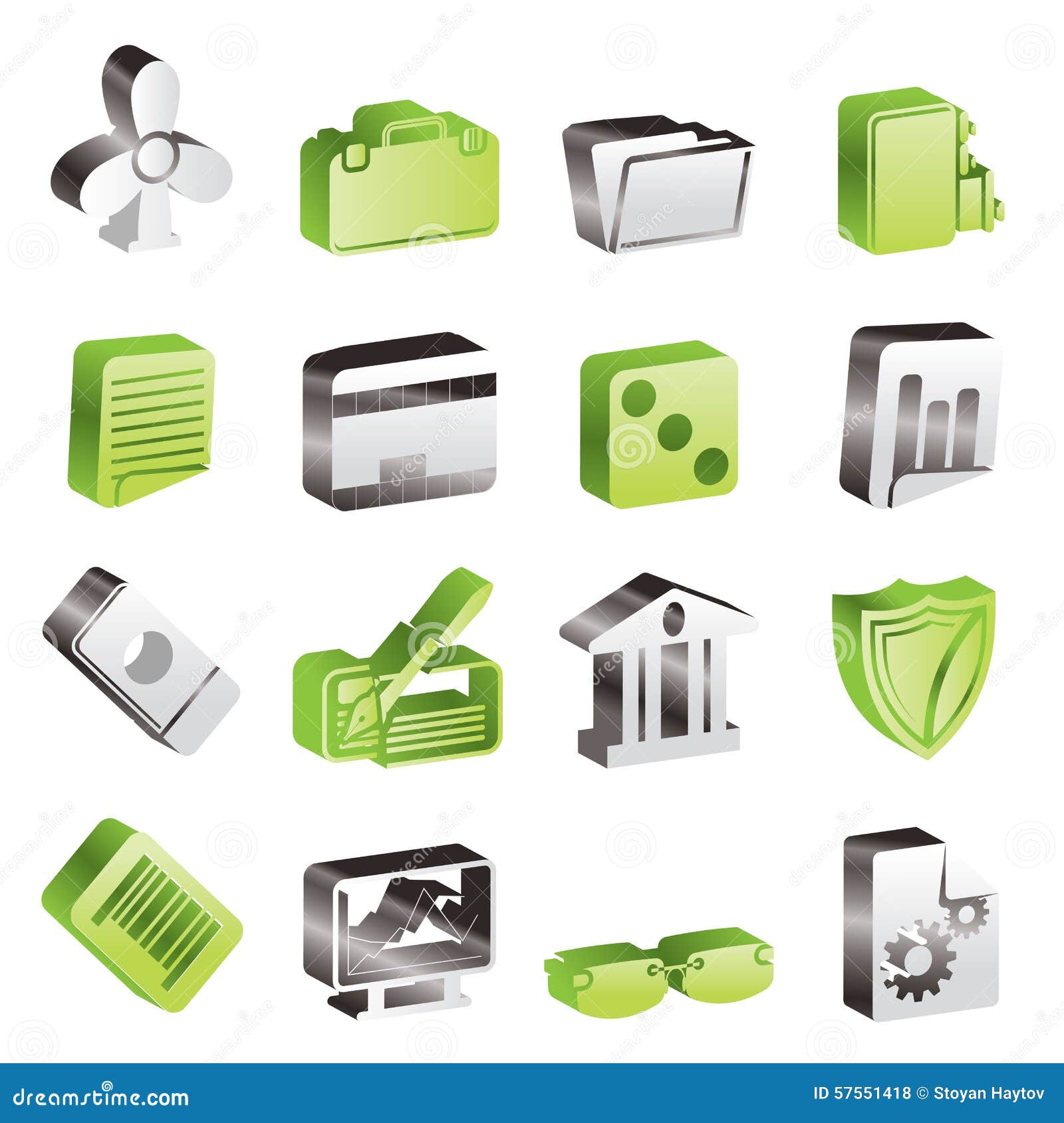 Simple Business and Office Icons Stock Vector - Illustration of icon ...