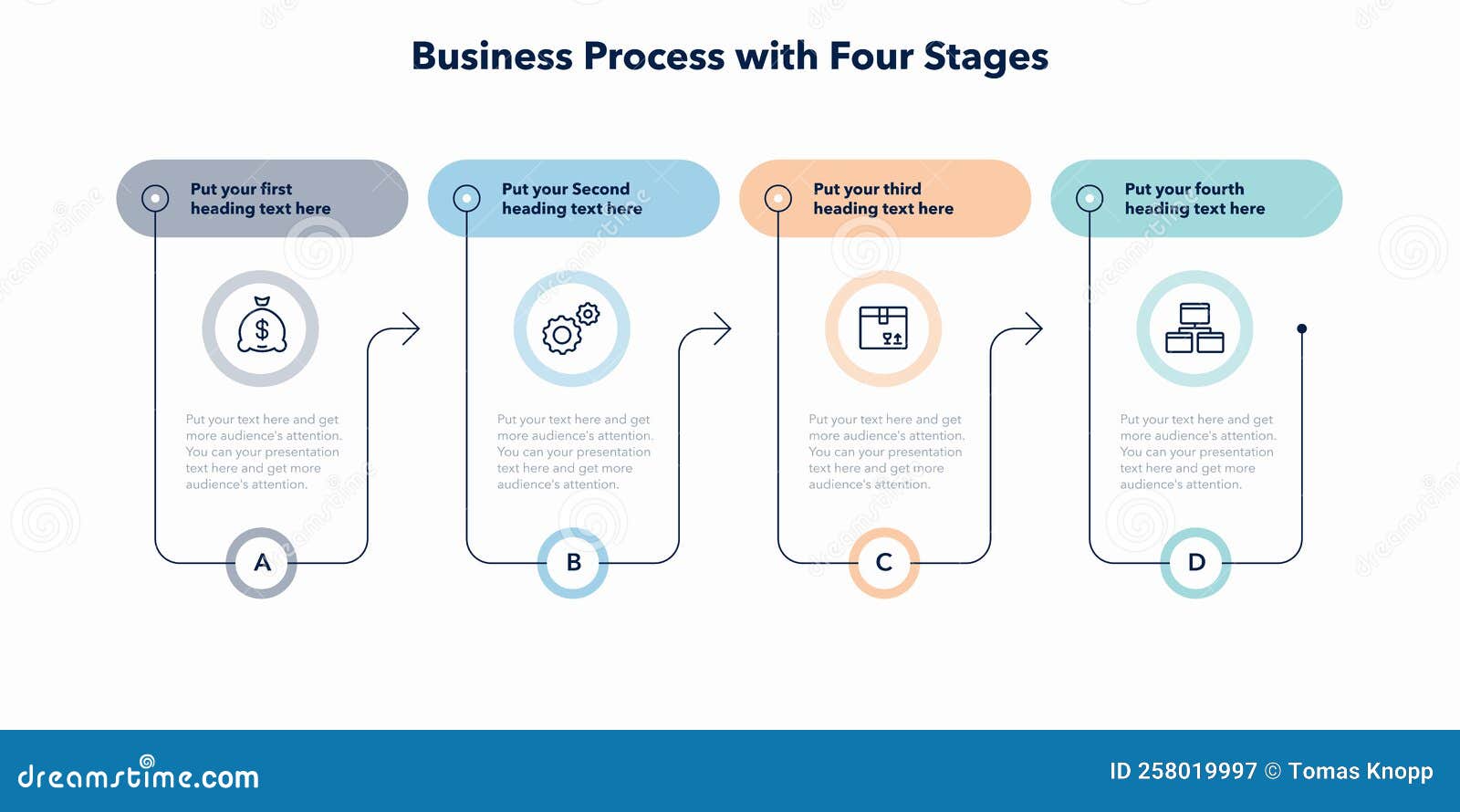 Simple Business Process Template with Four Stages Stock Vector ... Simple Business Process Template with Four Stages Stock Vector ...