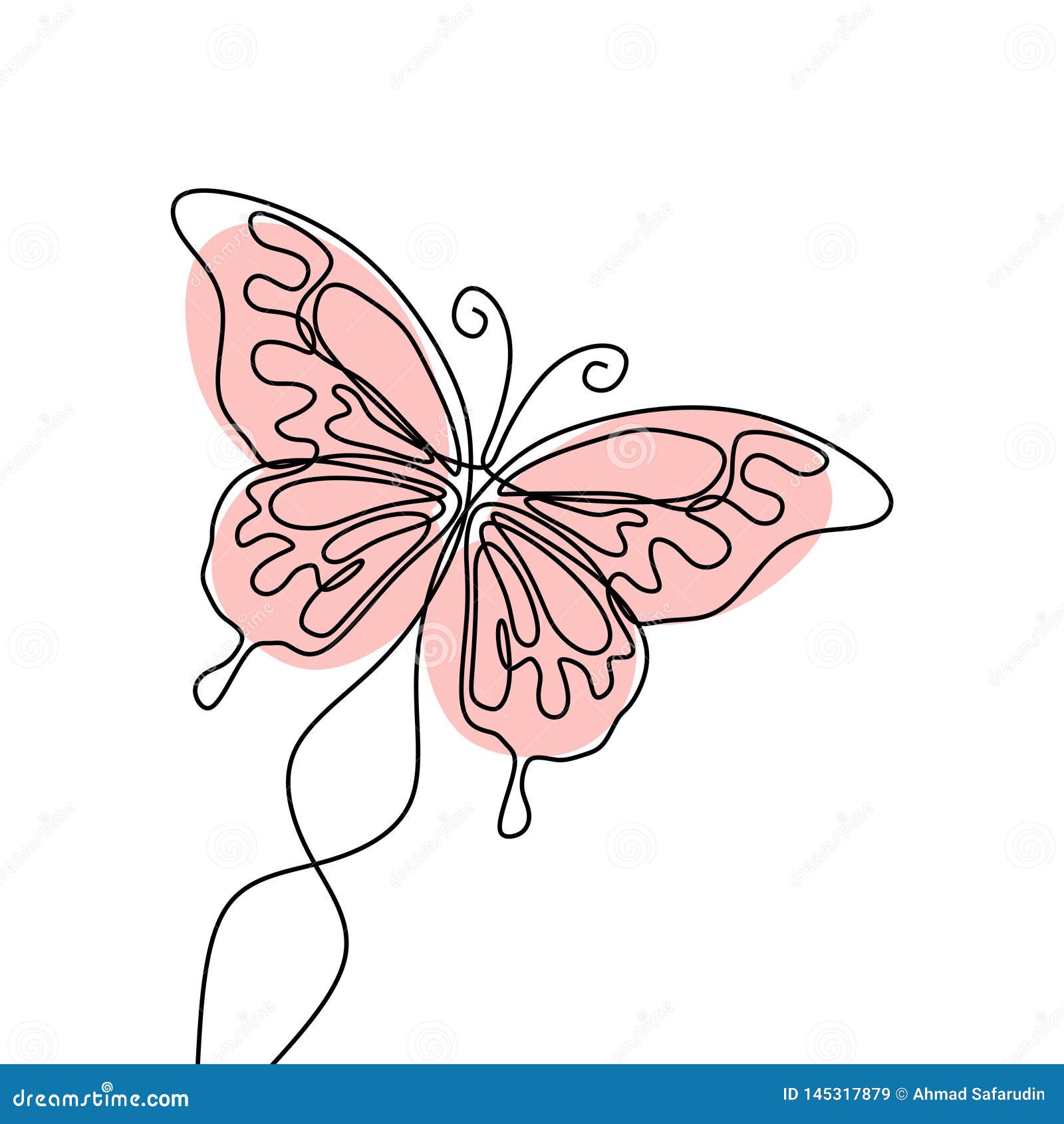Simple Butterfly Sketch