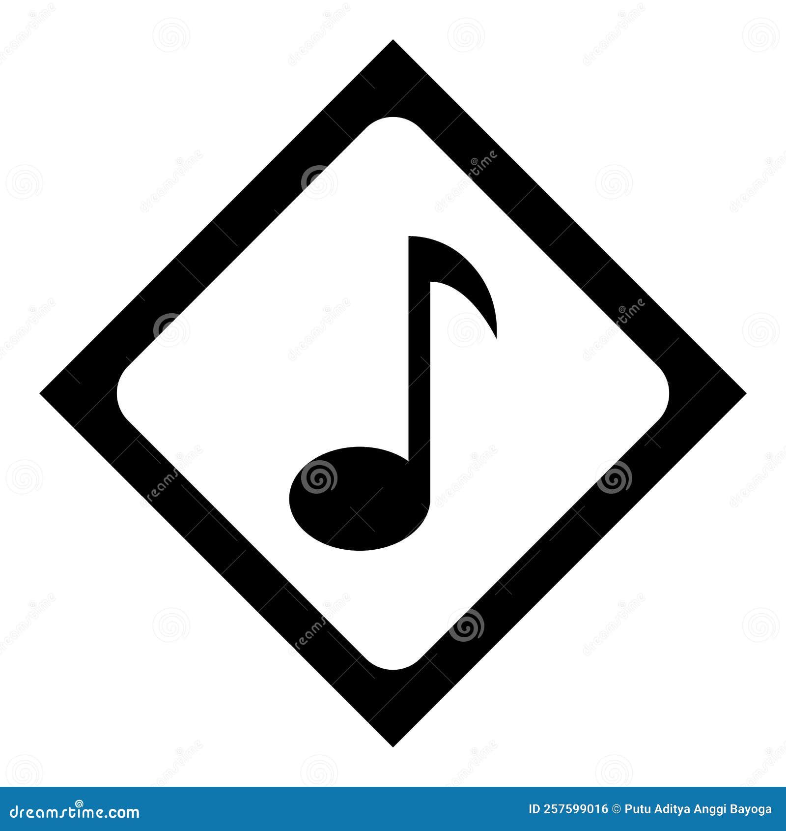 Simple music button stock vector. Illustration of button - 257599016