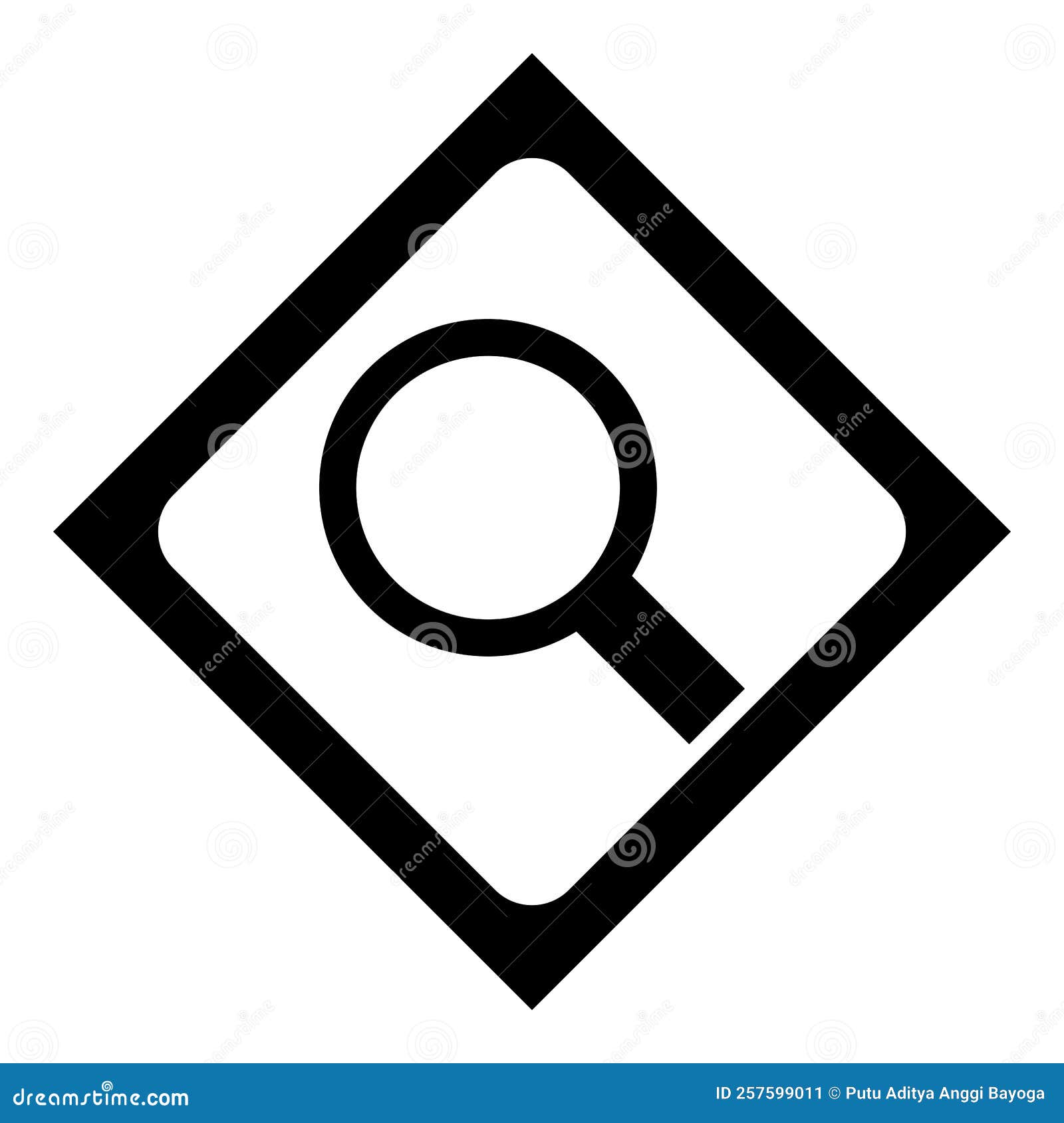 Simple search button stock vector. Illustration of flat - 257599011