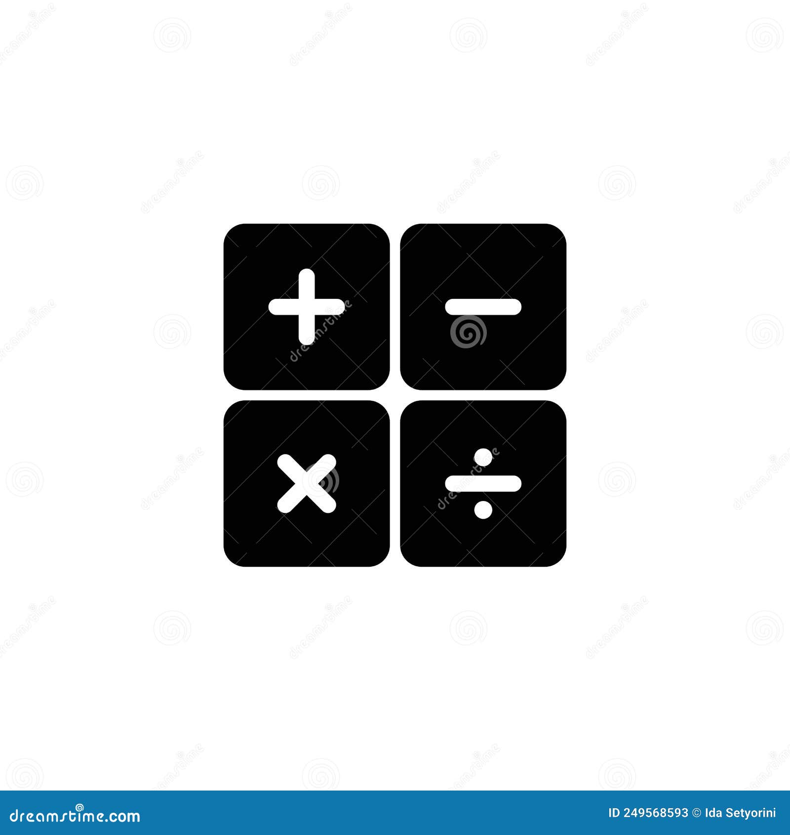 Simple Calculator Icon Illustration Design Stock Illustration ...