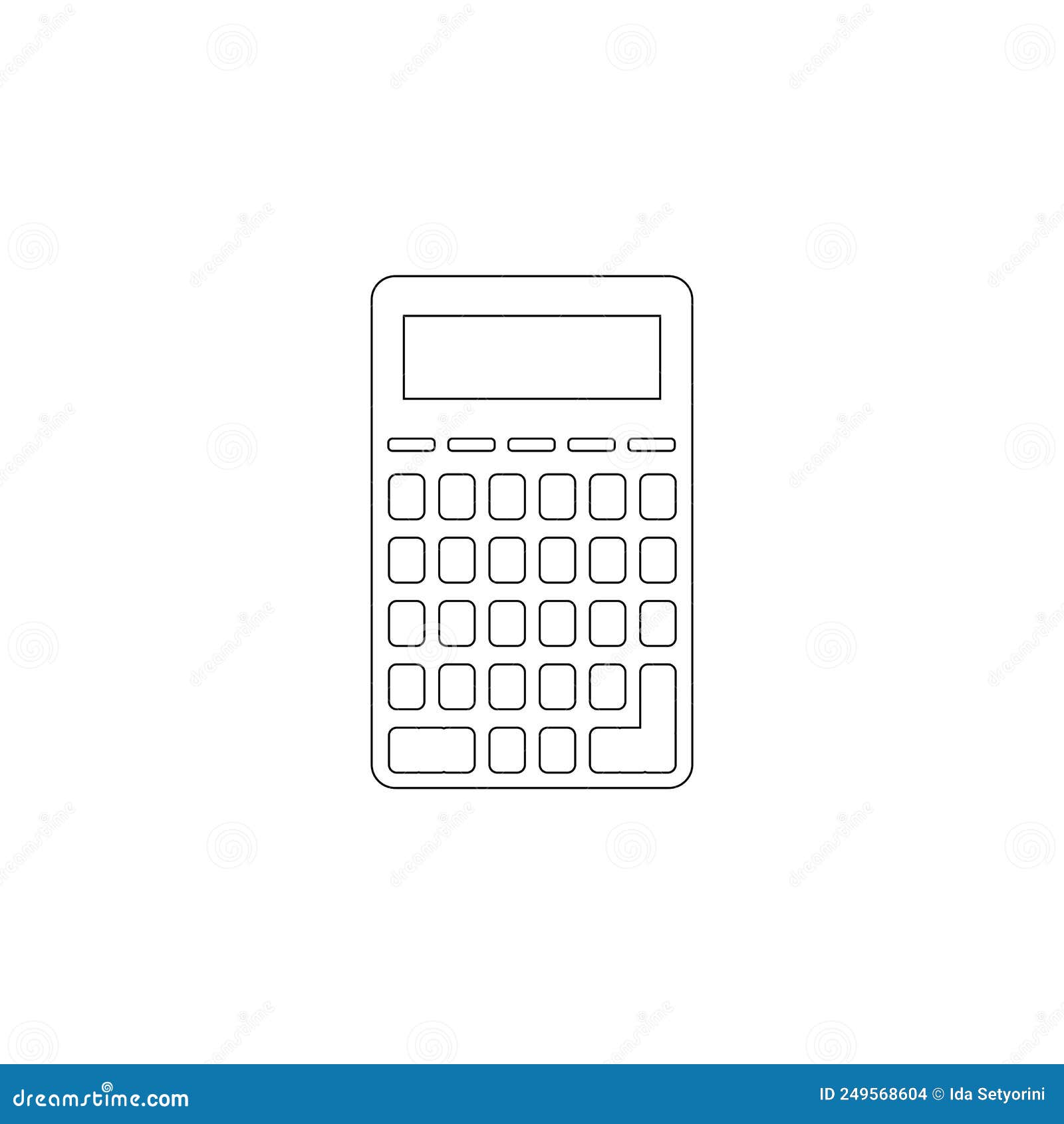 Simple Calculator Icon Illustration Design Stock Illustration ...