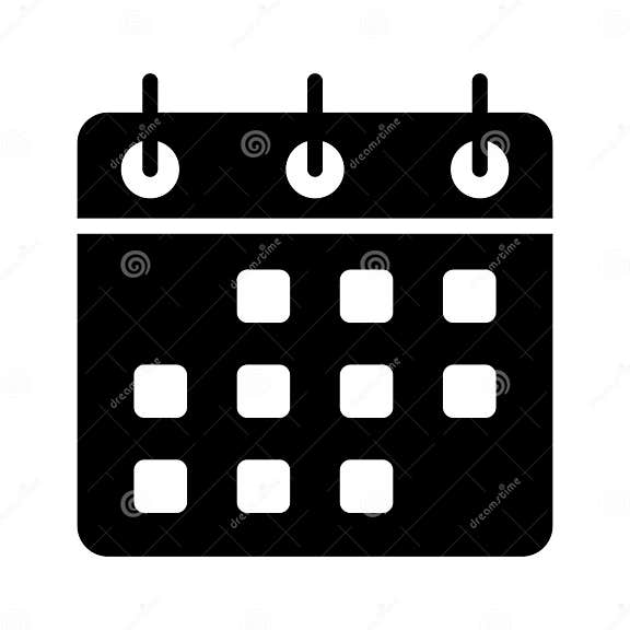 Simple Calendar Icon for Scheduling and Planning Tasks Stock ...