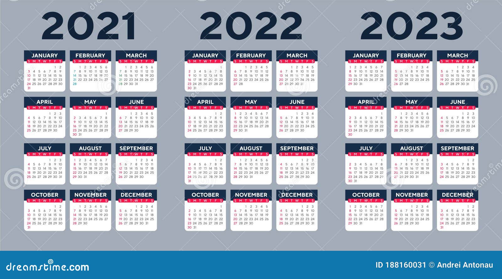 2021_22_23_35 stock vector. Illustration of 2023, organizer - 188160031