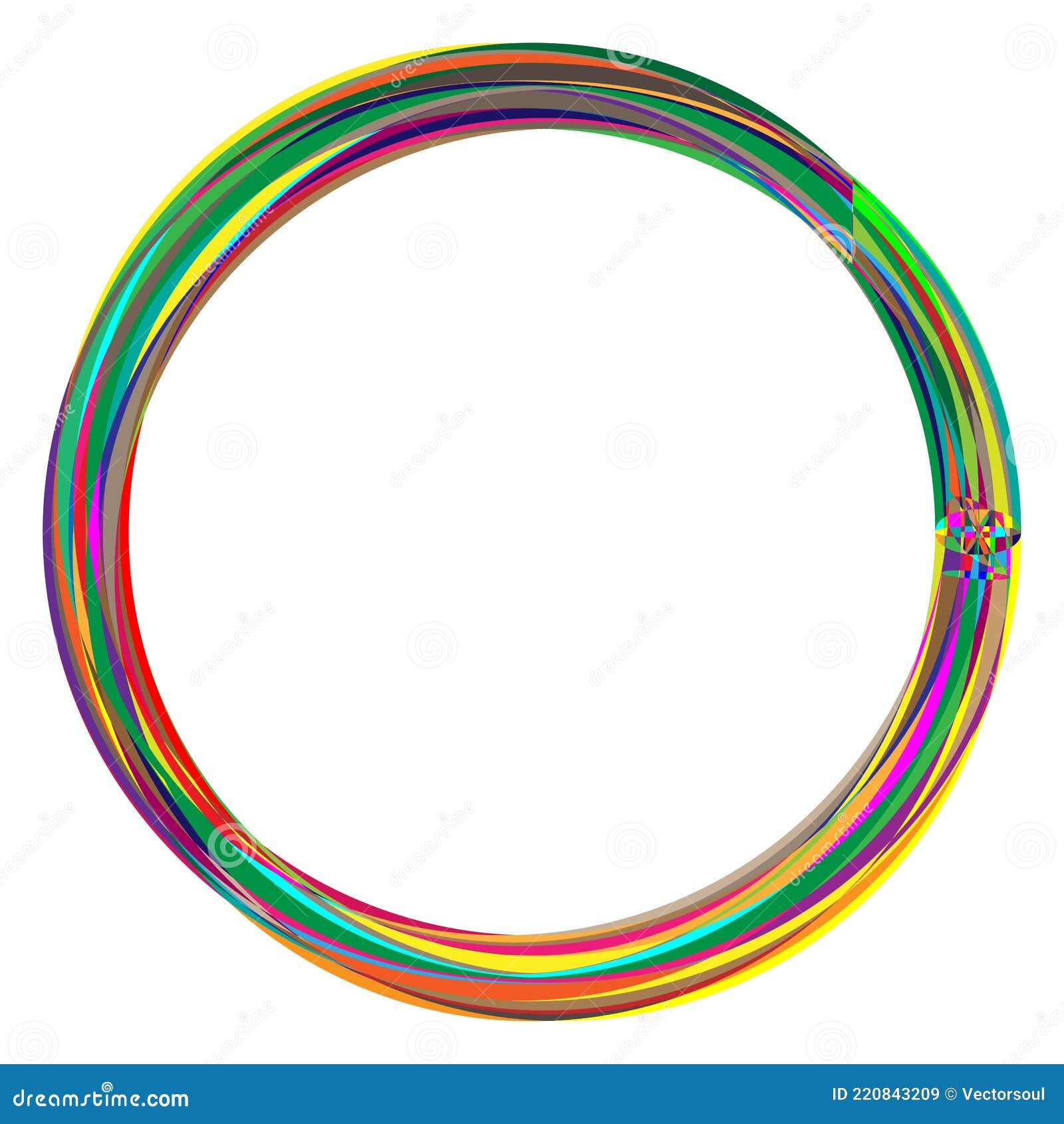 Simple Caligraphic Circle, Oval, Ellipse Elements. Circle Frame, Circle ...