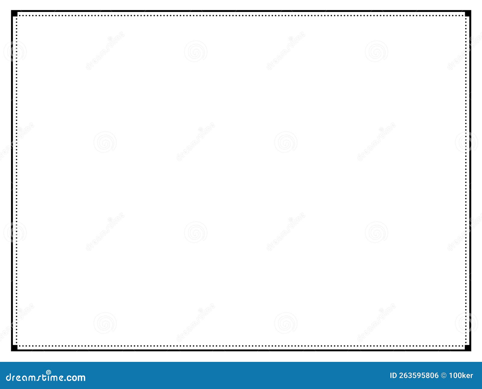 Simple Calligraph Black Ornamental Decorative Frame Border Stock Vector ...