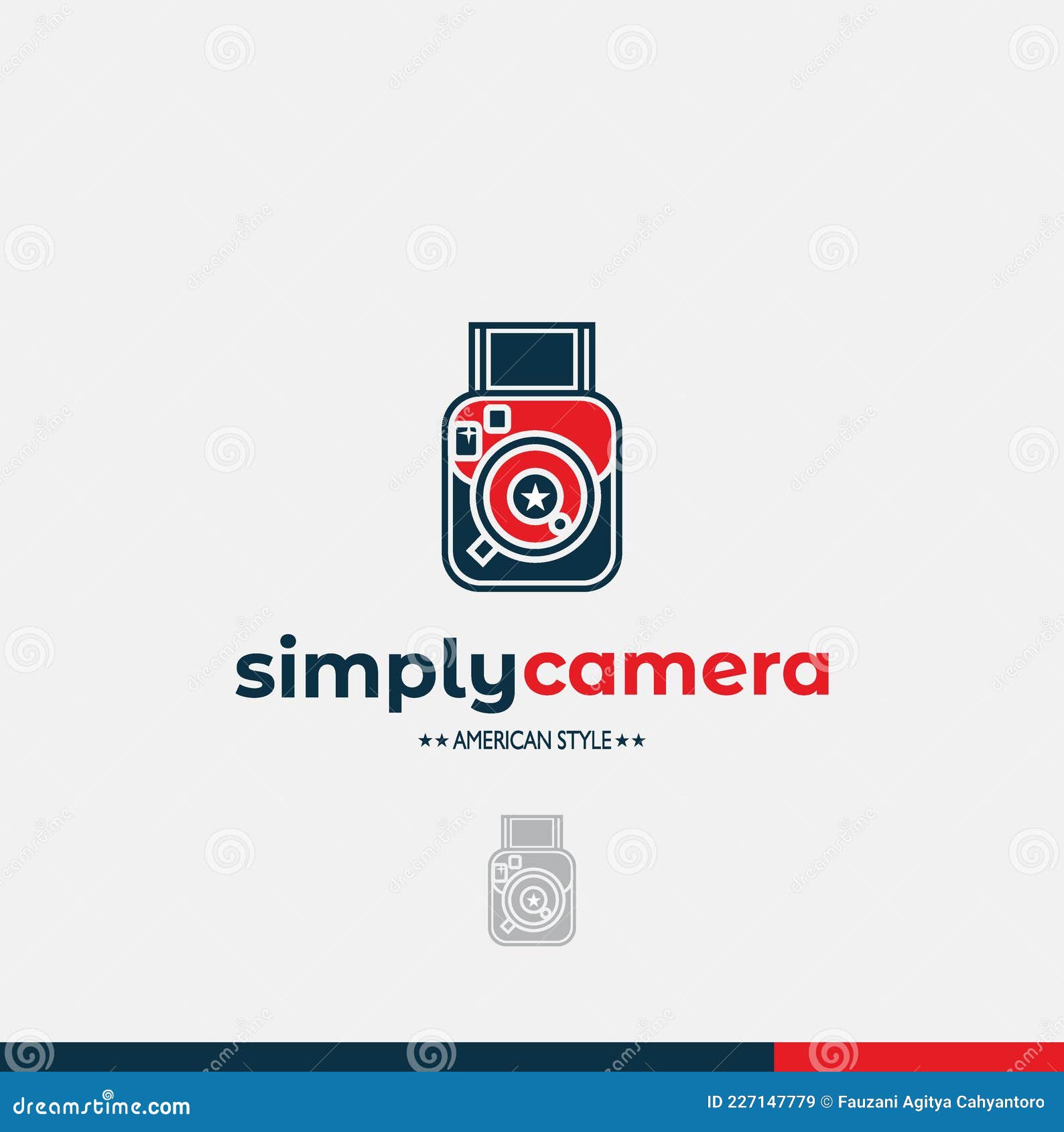 Simple Camera Flat American Style Logo Vector Stock Vector ...
