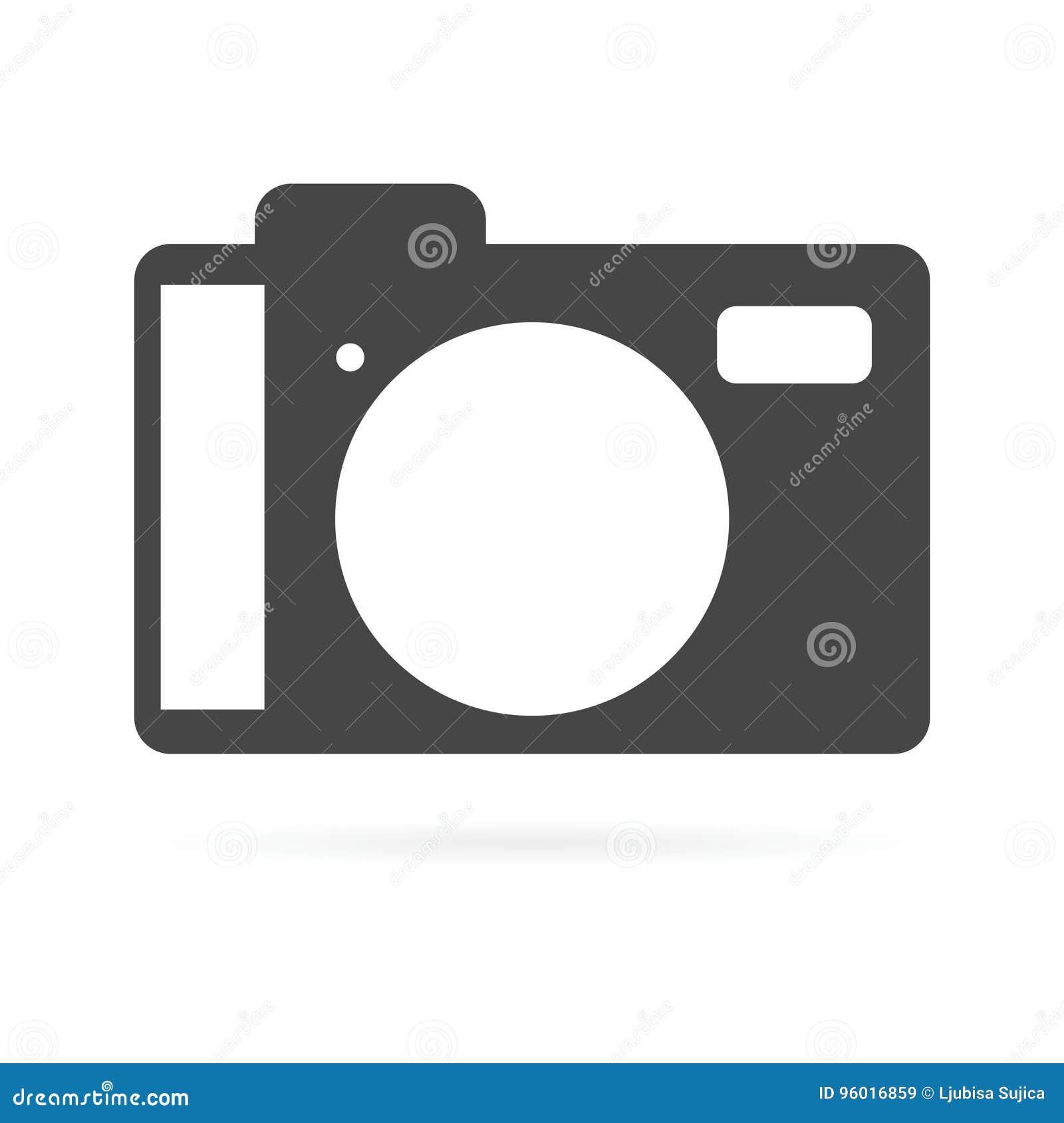 Simple Camera Icon stock illustration. Illustration of contour - 96016859