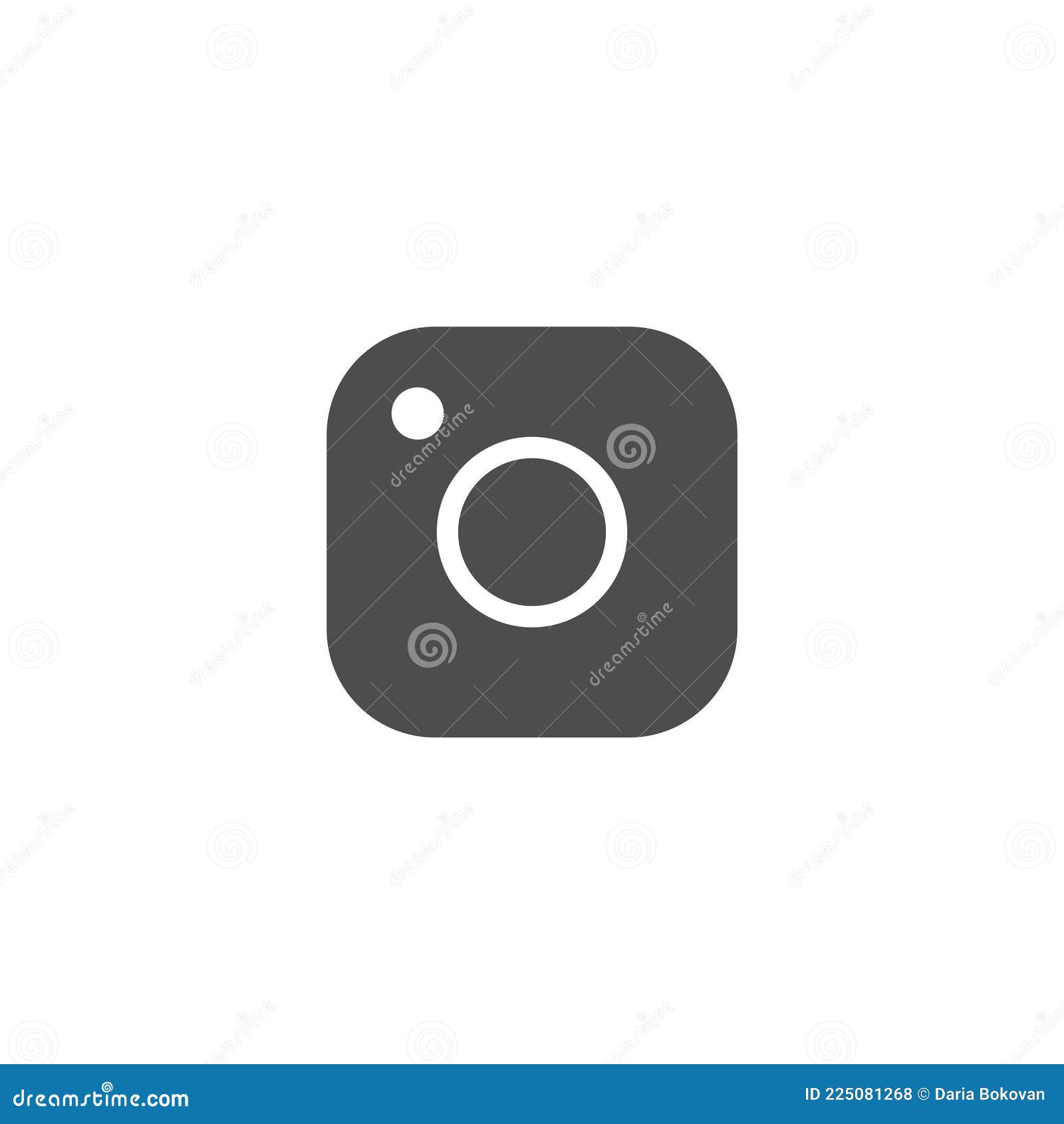 Simple Camera Icon. Instagram Social Media Logo Vector Stock Vector ...
