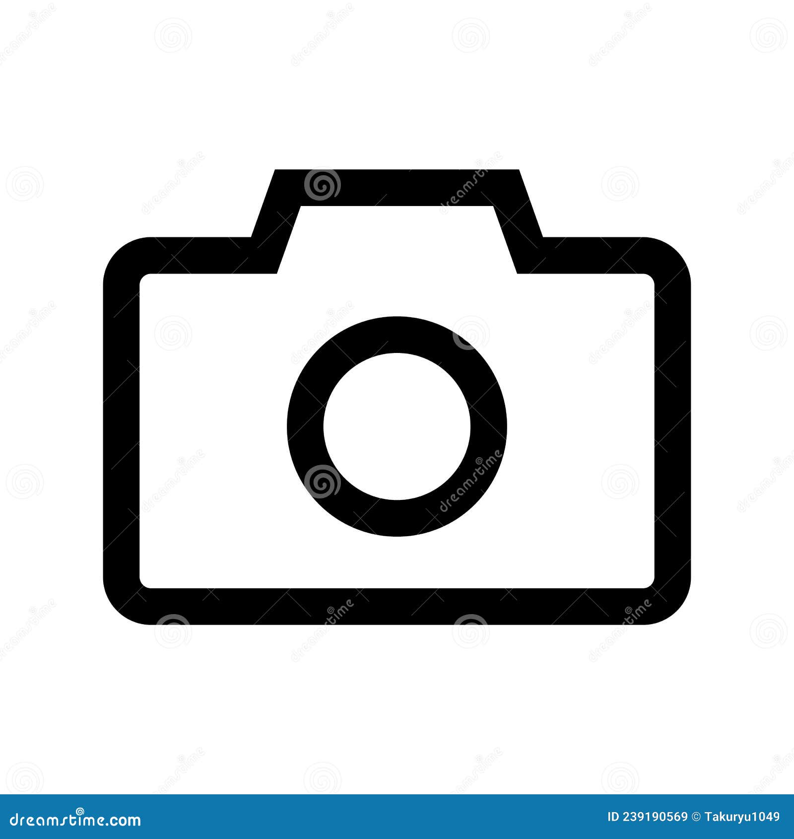 A Simple Camera Icon. Vector. Stock Vector - Illustration of black ...