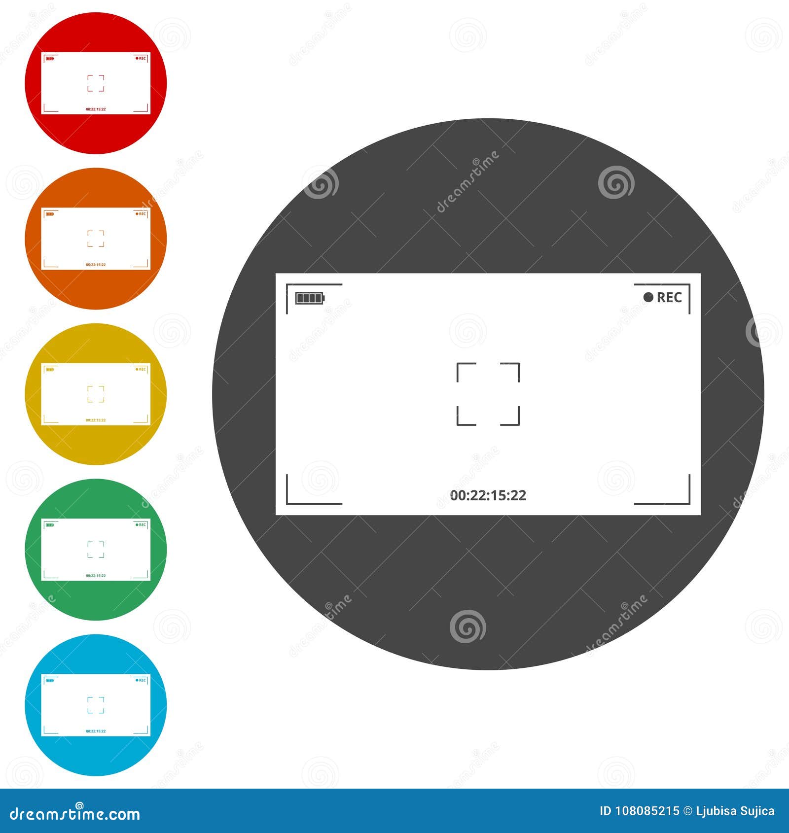 Simple Camera Viewfinder Icon Stock Illustration - Illustration of ...